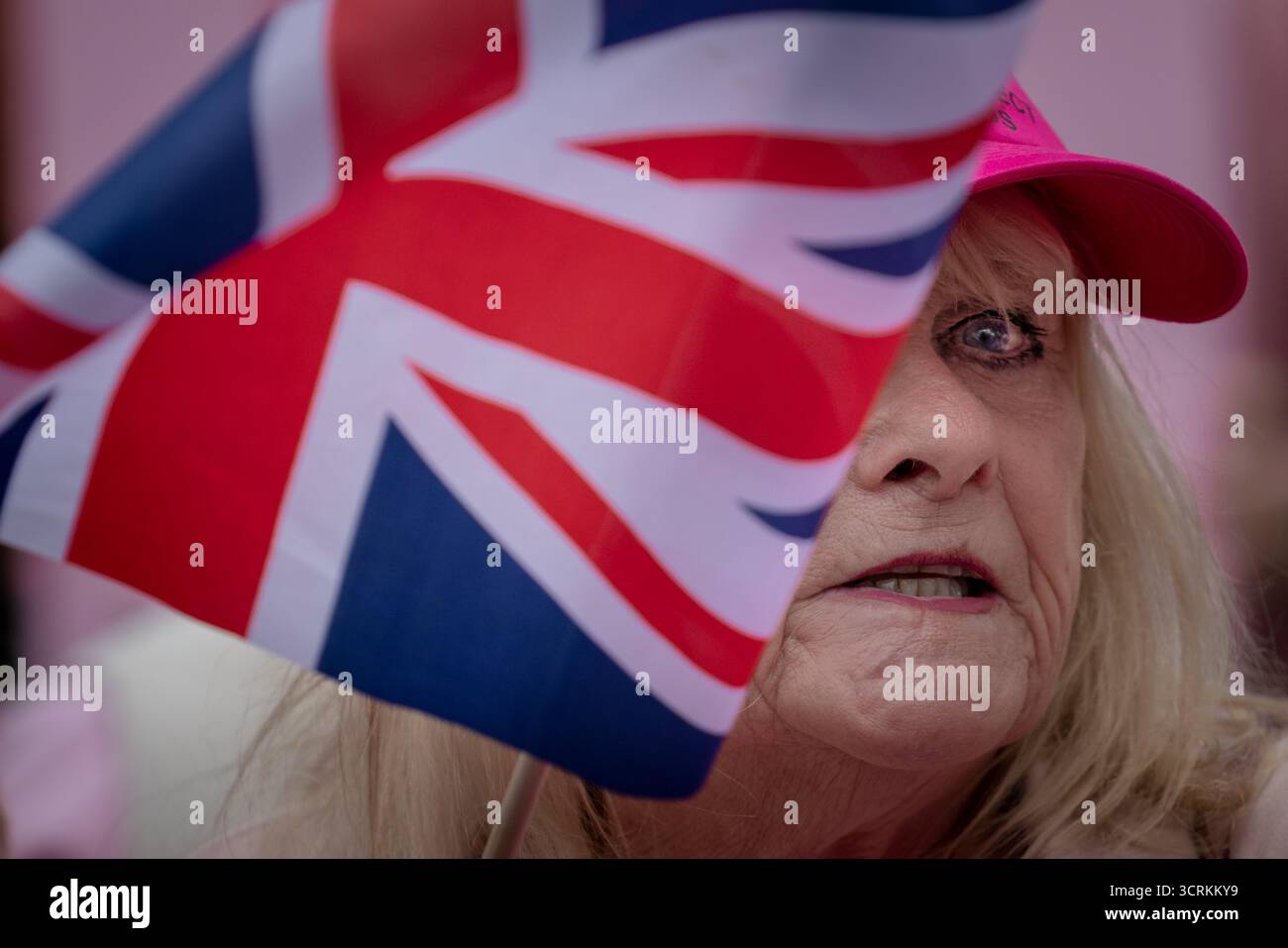 London, UK. 1st October 2025. 'Pink Ladies' protest movement gathers in ...