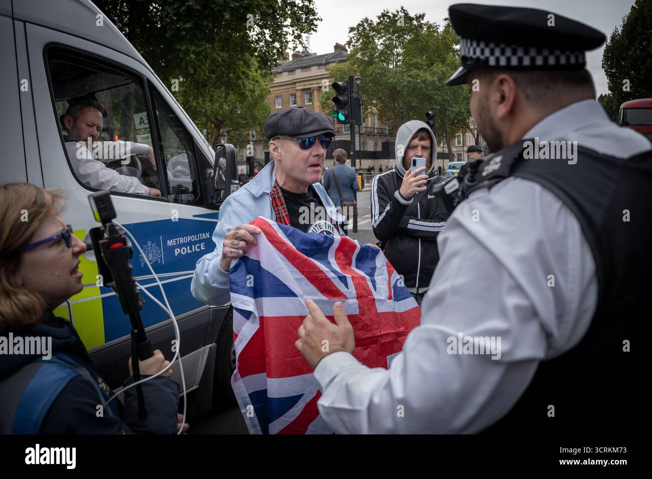 London, UK. 1st October 2025. 'Pink Ladies' protest movement gathers in ...