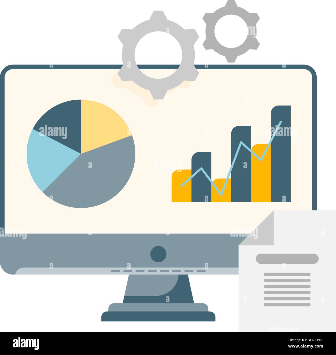 Data analytics computer database Stock Vector Images - Alamy