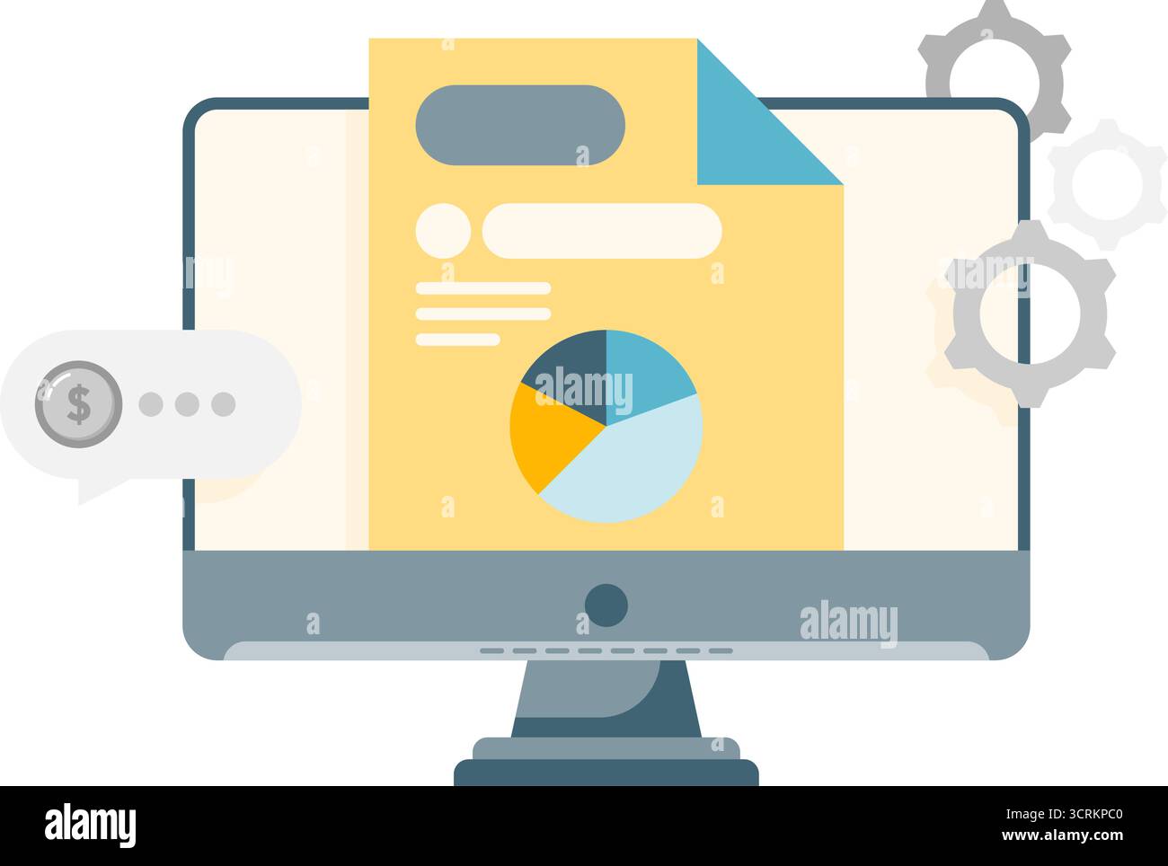 Business presentation analytics chart Stock Vector Images - Alamy
