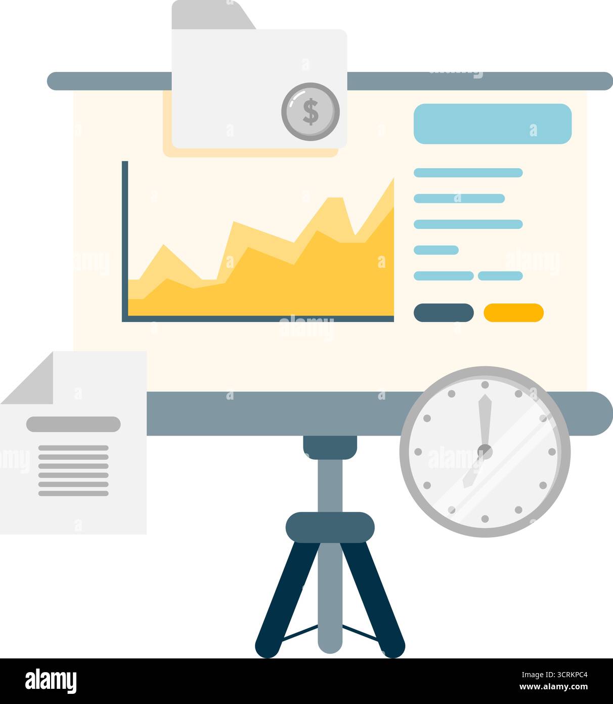 Business presentation analytics chart Cut Out Stock Images & Pictures ...