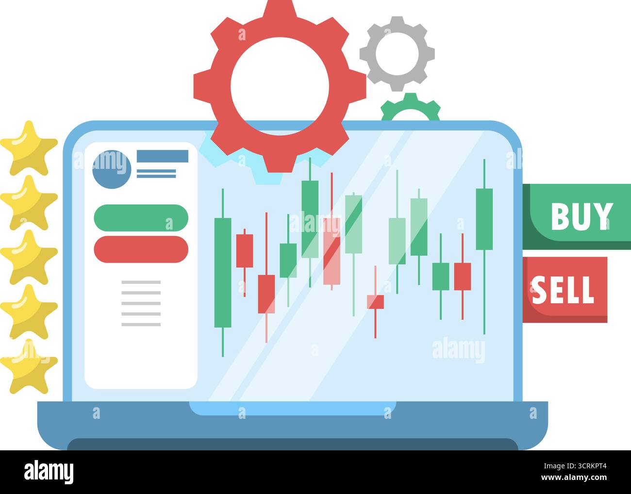 Digital coin trading Stock Vector Images - Alamy