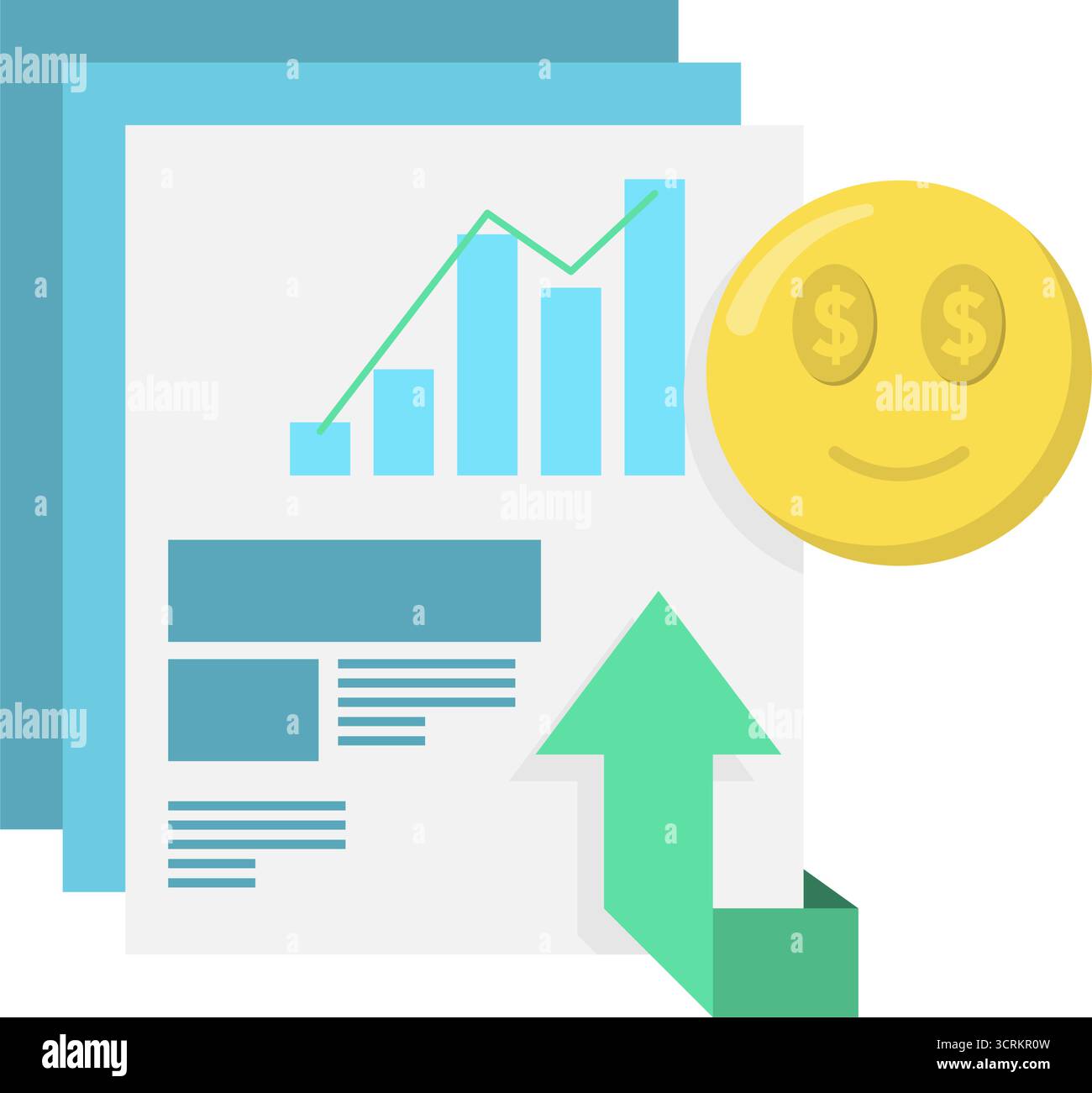 Economic investment growth in Stock Vector Images - Alamy
