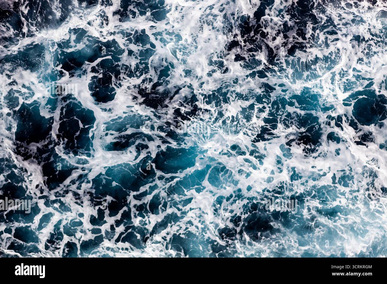 Beautiful scenic ocean view in Stock Vector Images - Alamy