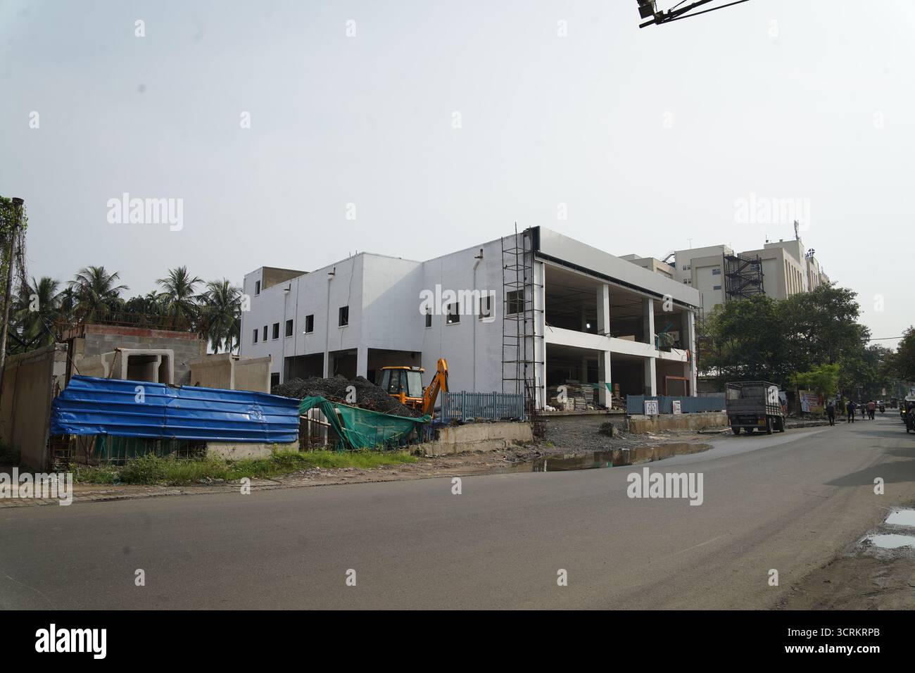 Howrah, India - October 1, 2025: Construction is underway at 119 Andul ...