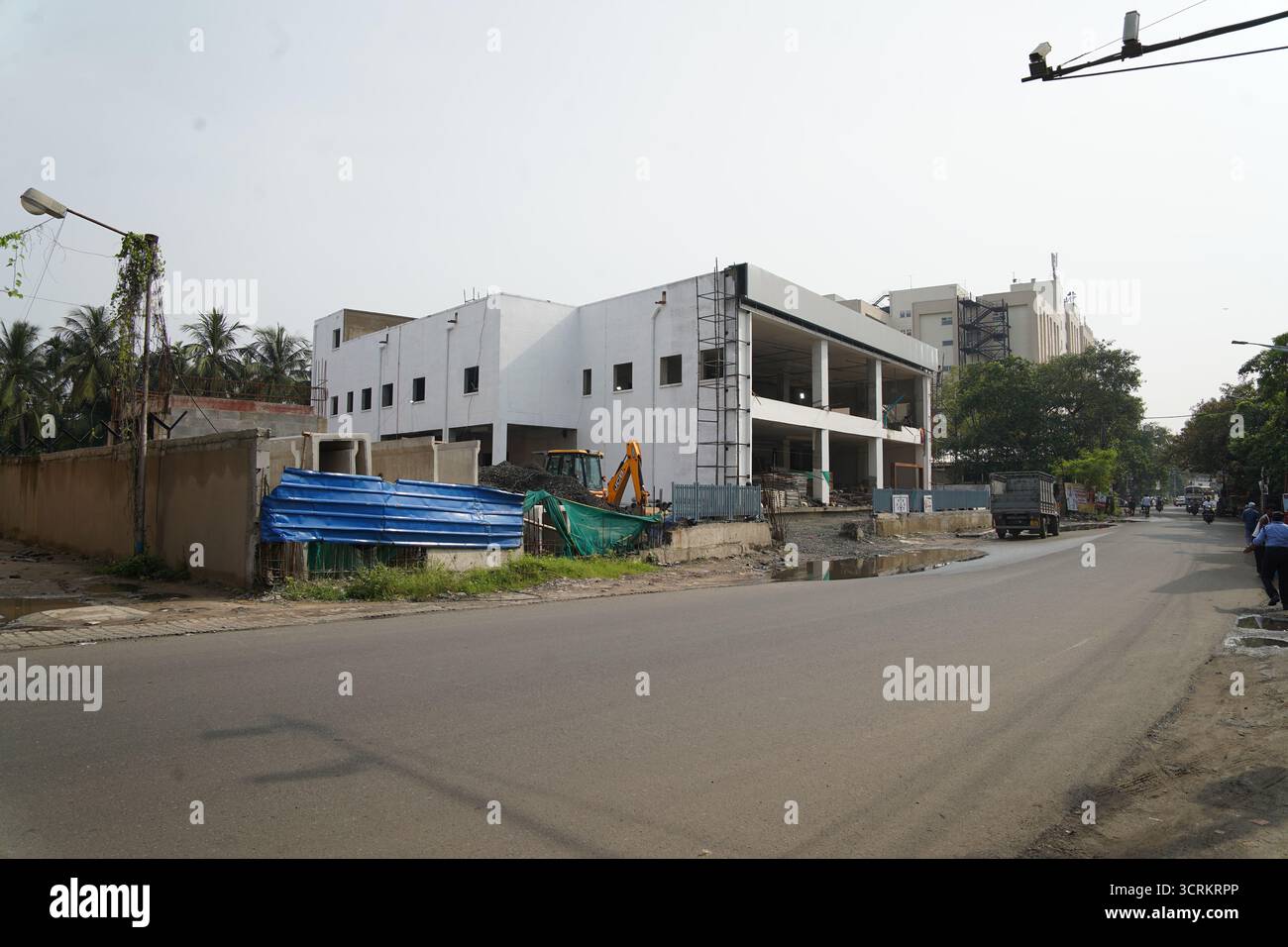 Howrah, India - October 1, 2025: Construction is underway at 119 Andul ...