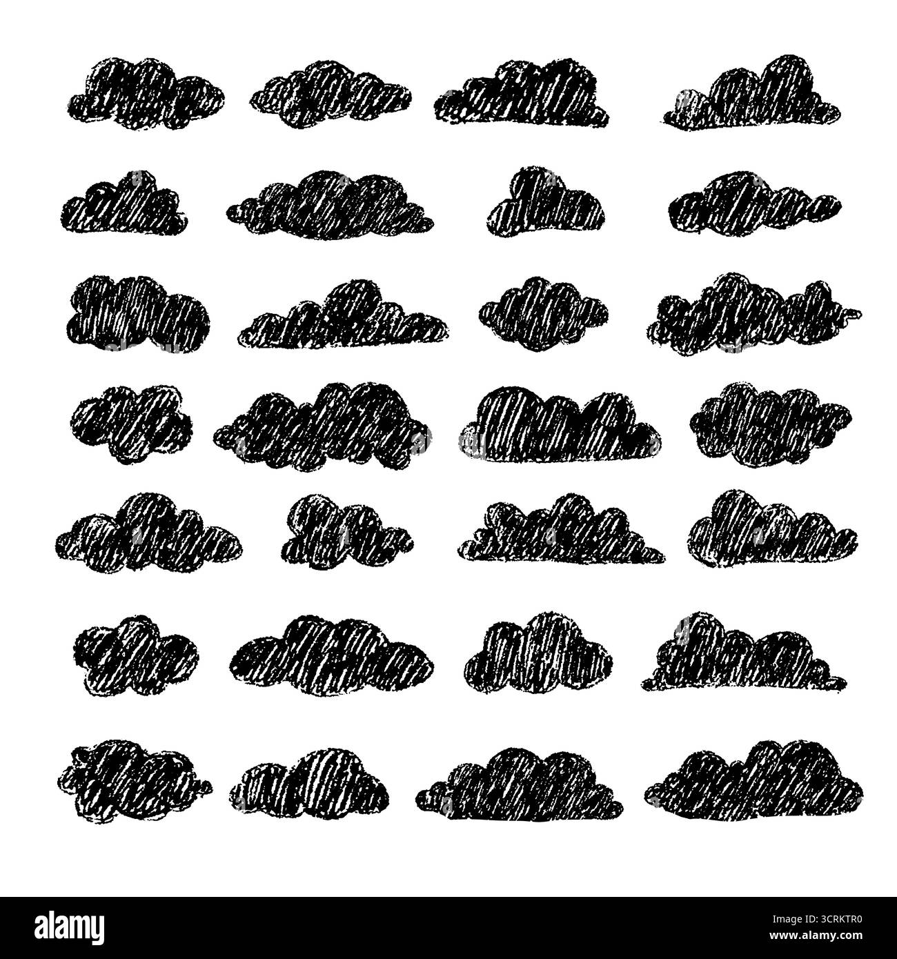 Cloud rain drawn chalk Black and White Stock Photos & Images - Alamy