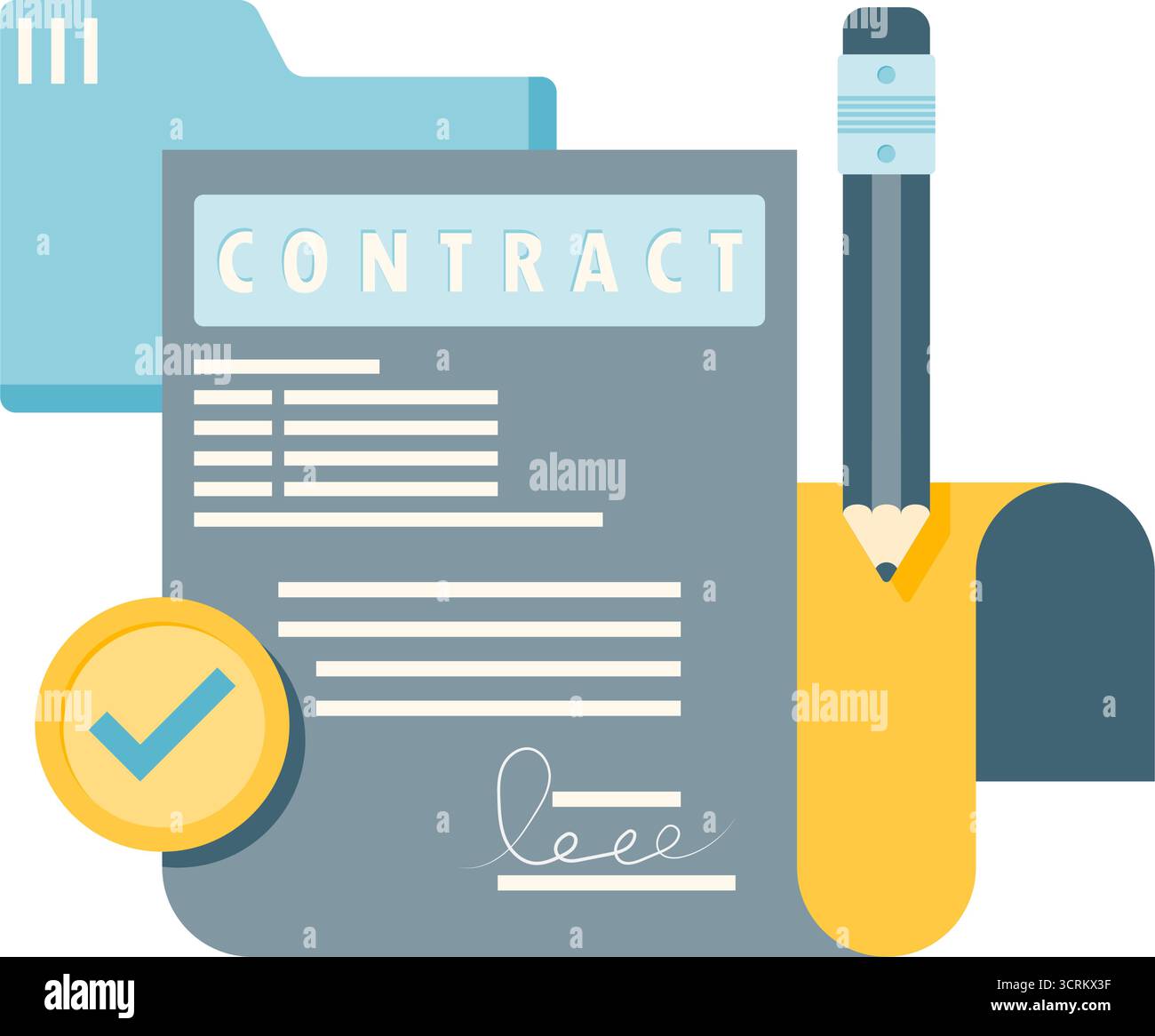 Worker agreement Stock Vector Images - Alamy