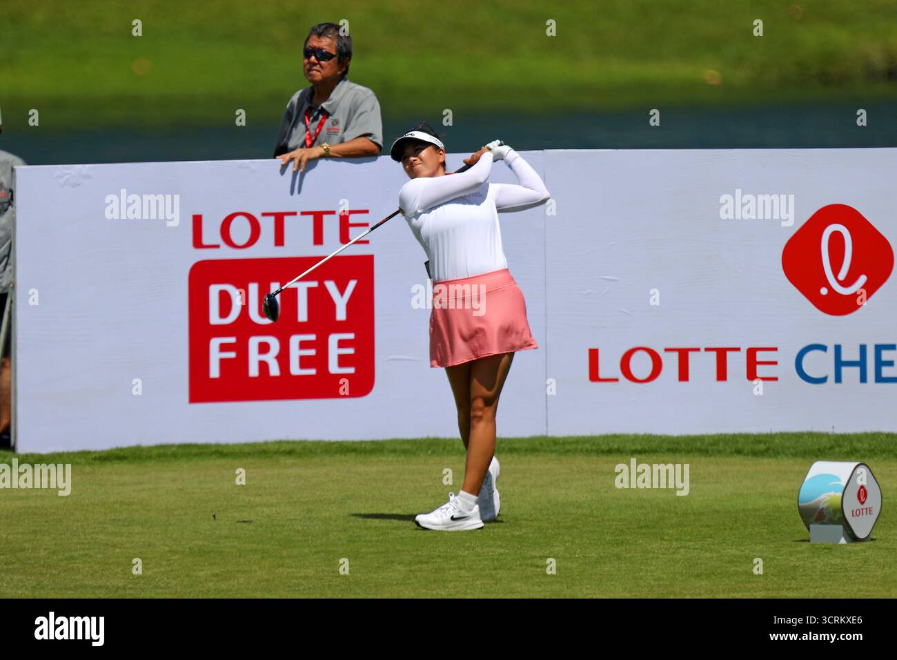 September 30, 2025 - Brianna Do tees off during a pro-am leading up to ...