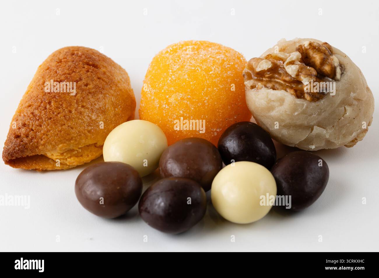 Typical Christmas desserts in Spain, including polvorones and marzipan ...