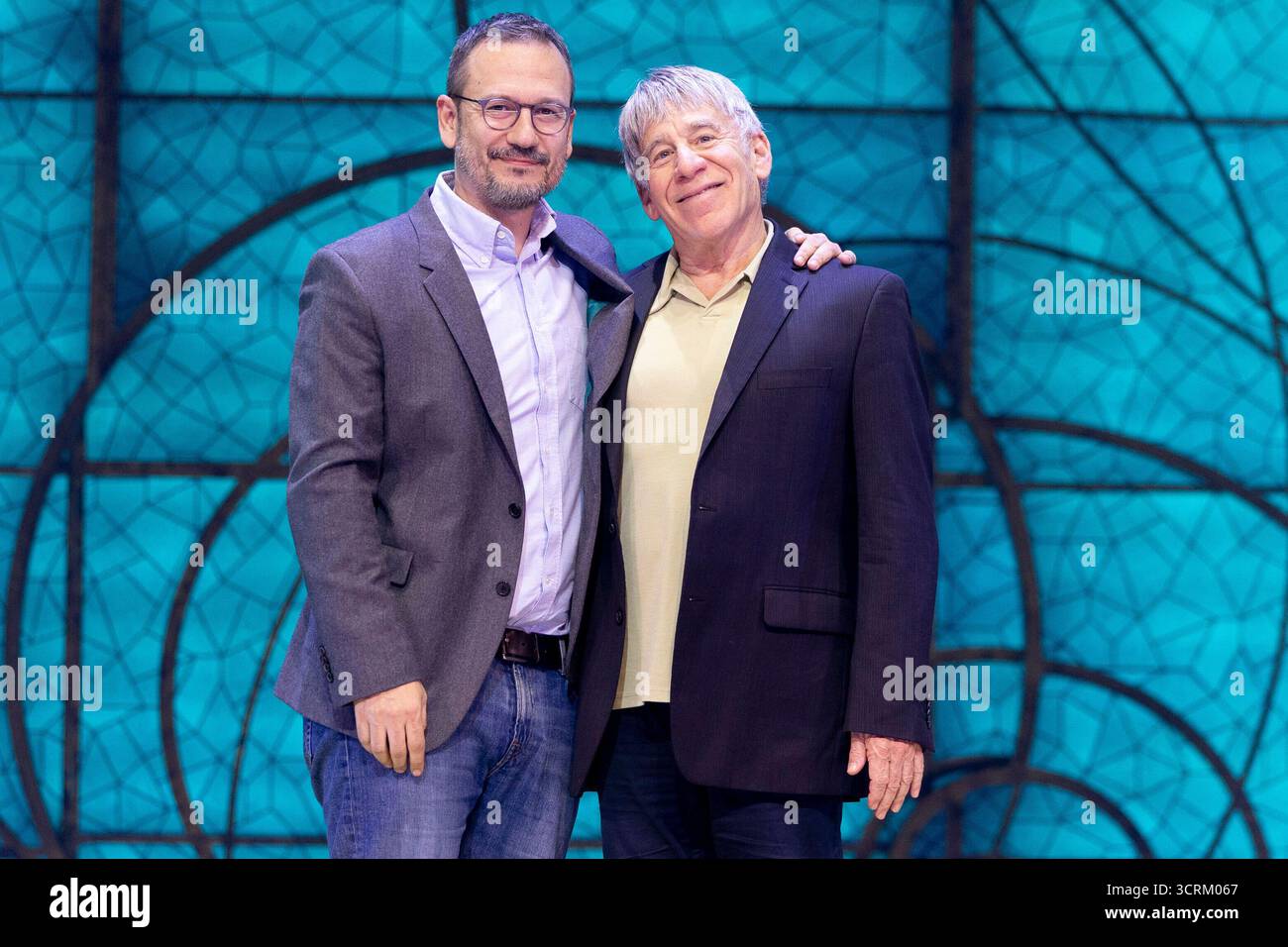 David Serrano and Stephen Schwartz poses for the press during of ...