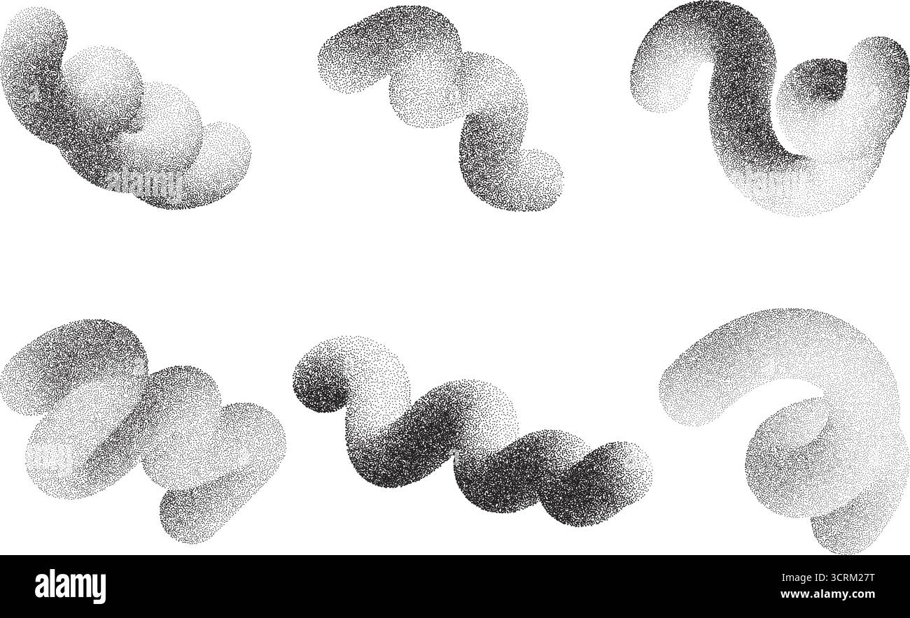 Grainy textured splash wavy Cut Out Stock Images & Pictures - Alamy