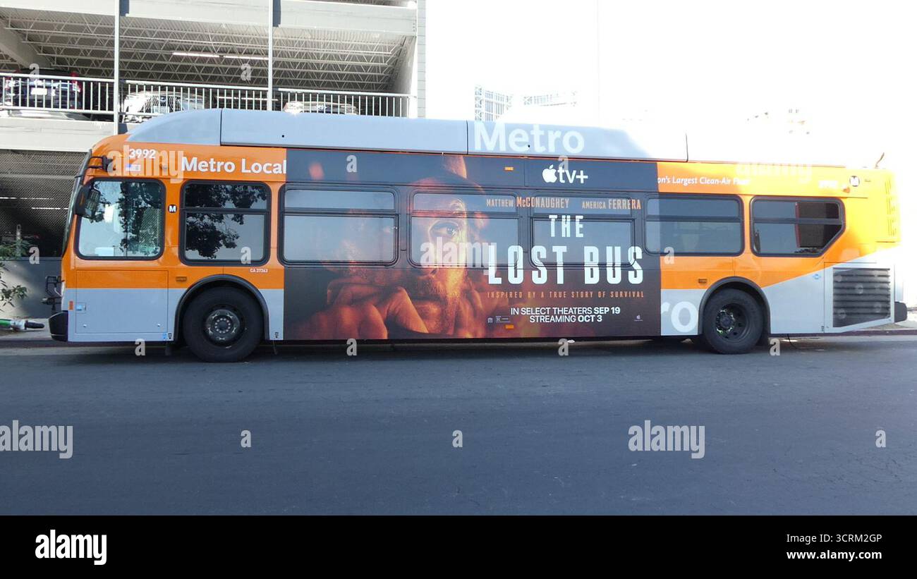 Los Angeles, California, USA 30th September 2025 The Lost Bus Movie Bus ...