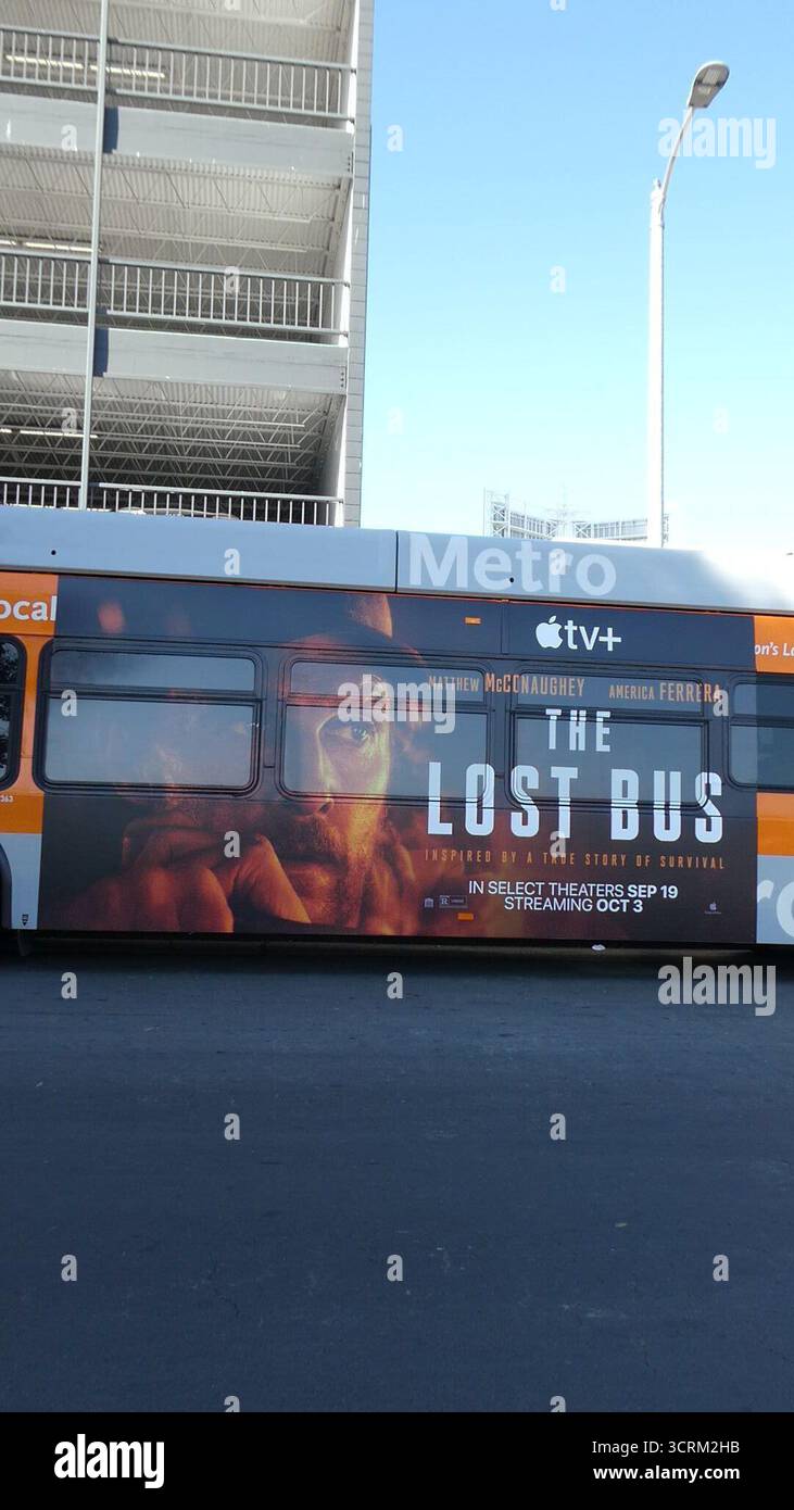 Los Angeles, California, USA 30th September 2025 The Lost Bus Movie Bus ...