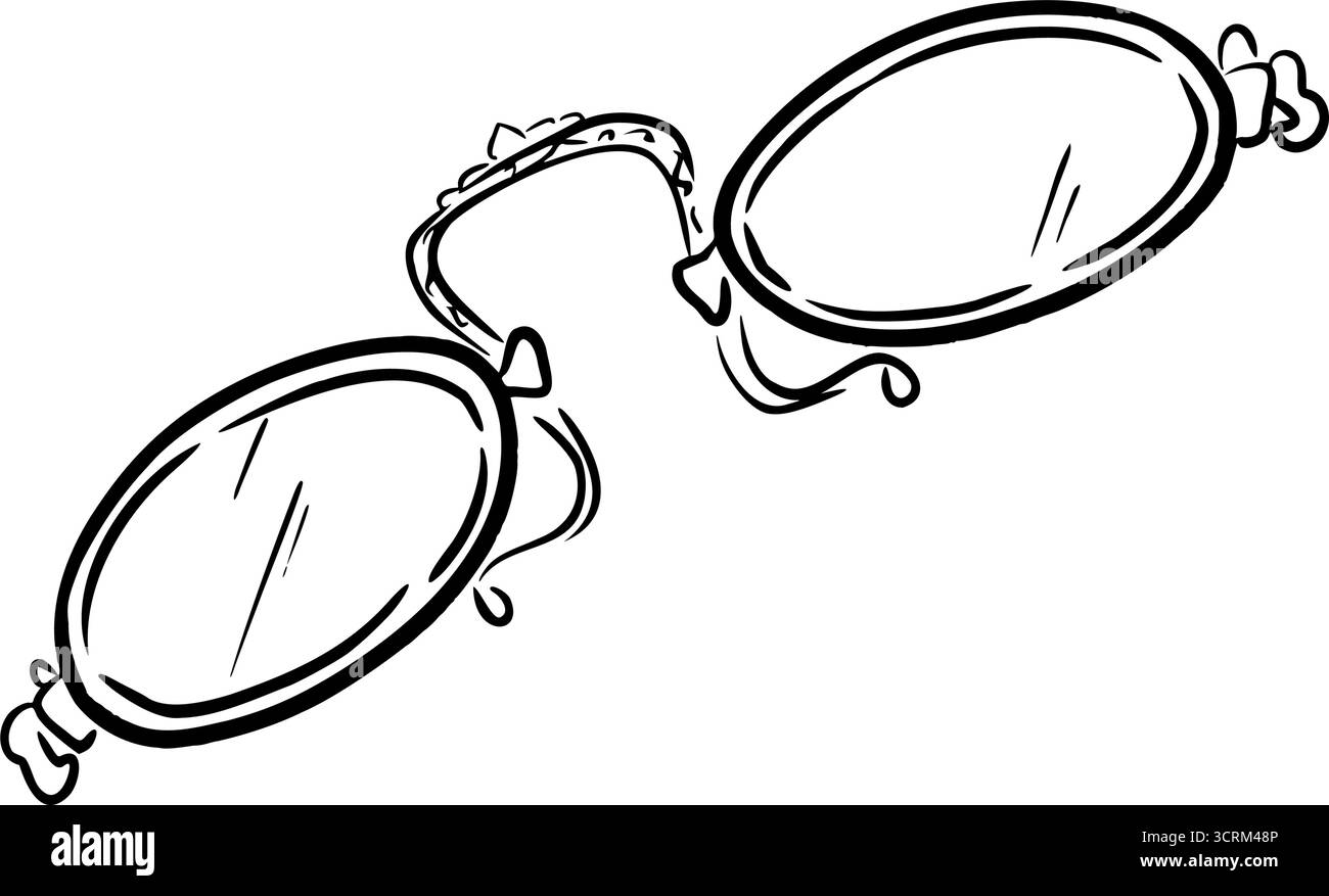 Edwardian glasses Stock Vector Images - Alamy