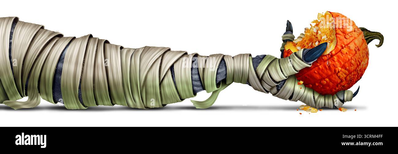 Poison Pumpkin Bite as forbidden fruit as a poisoned Creepy Mummy Arm ...
