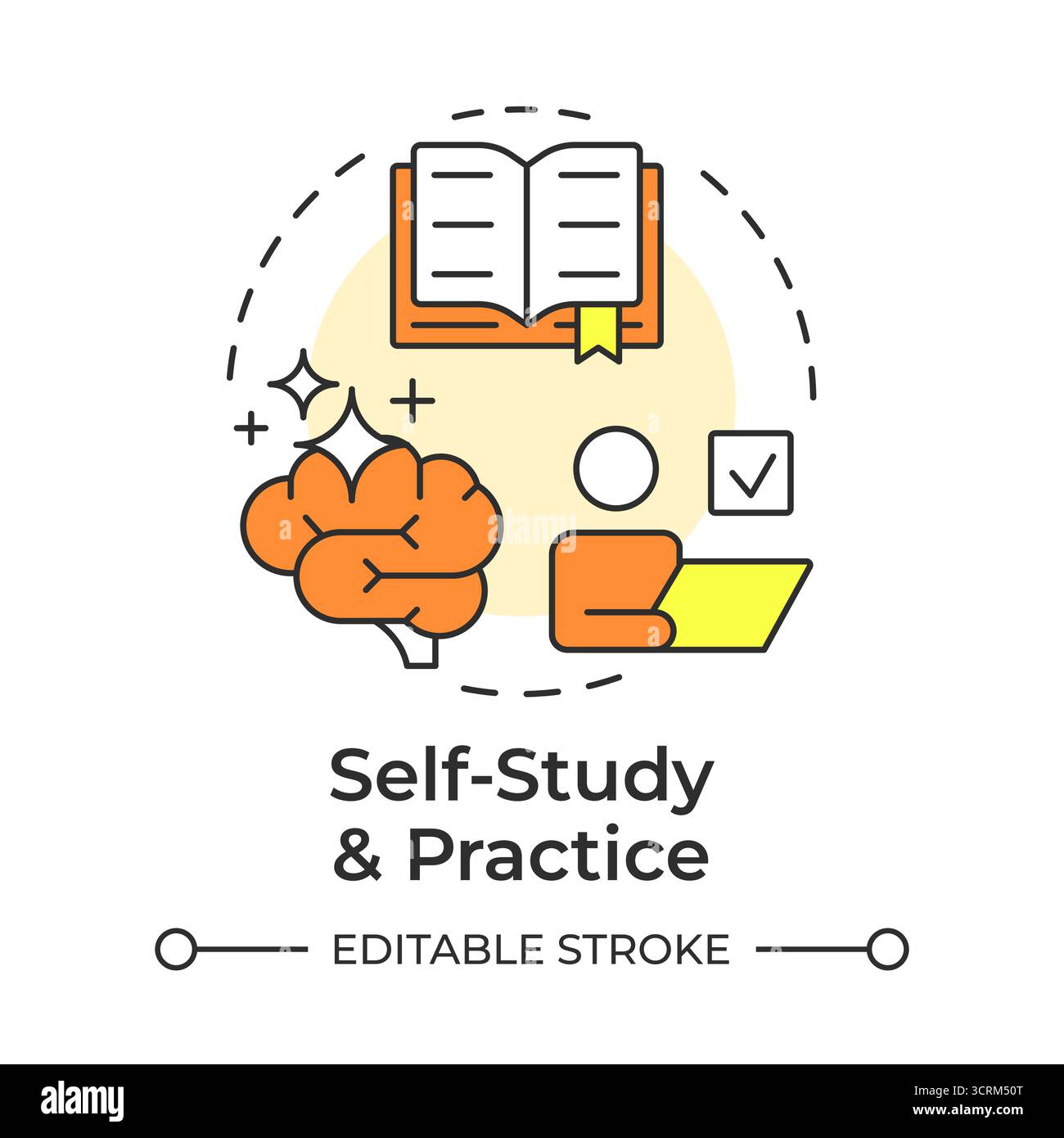 Self development concept icon Stock Vector Images - Alamy