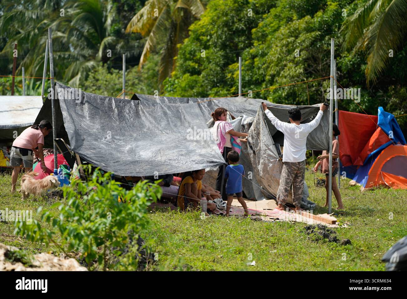Survivors of Tuesday's earthquake build tents at open spaces on ...