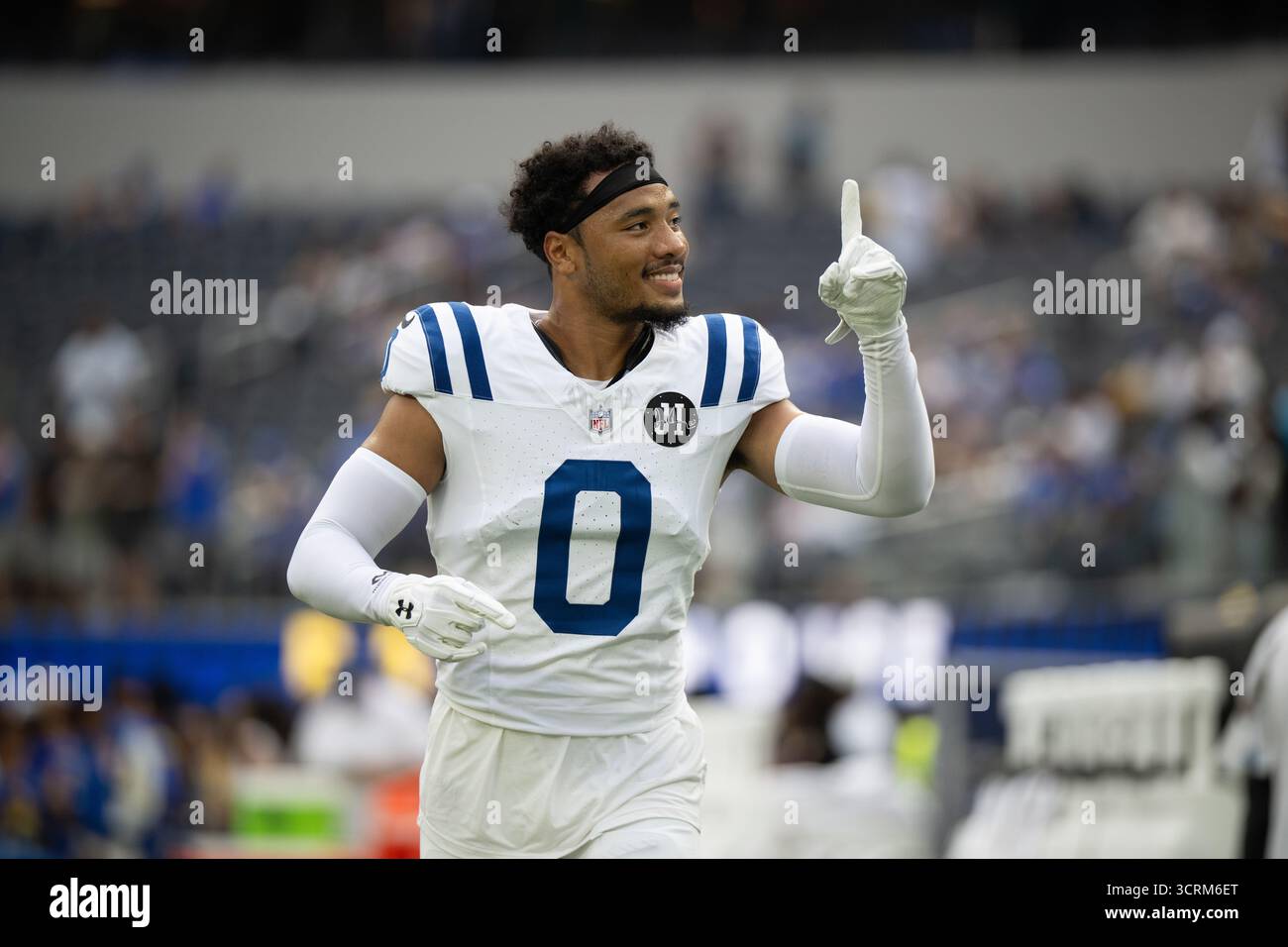 Indianapolis Colts safety Camryn Bynum jogs back to the locker room ...