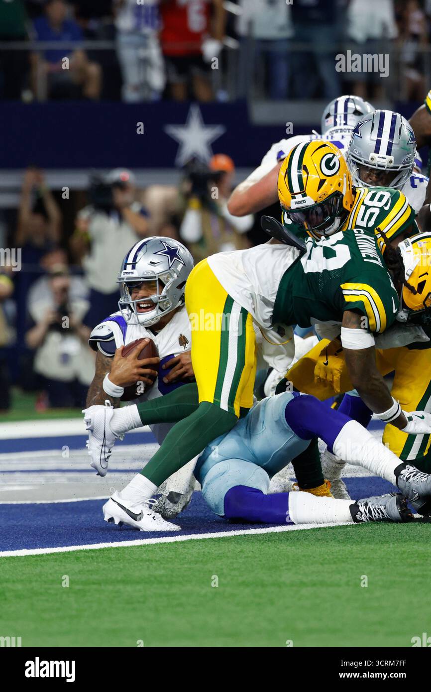 Dallas Cowboys quarterback Dak Prescott (4) carries the ball for a ...