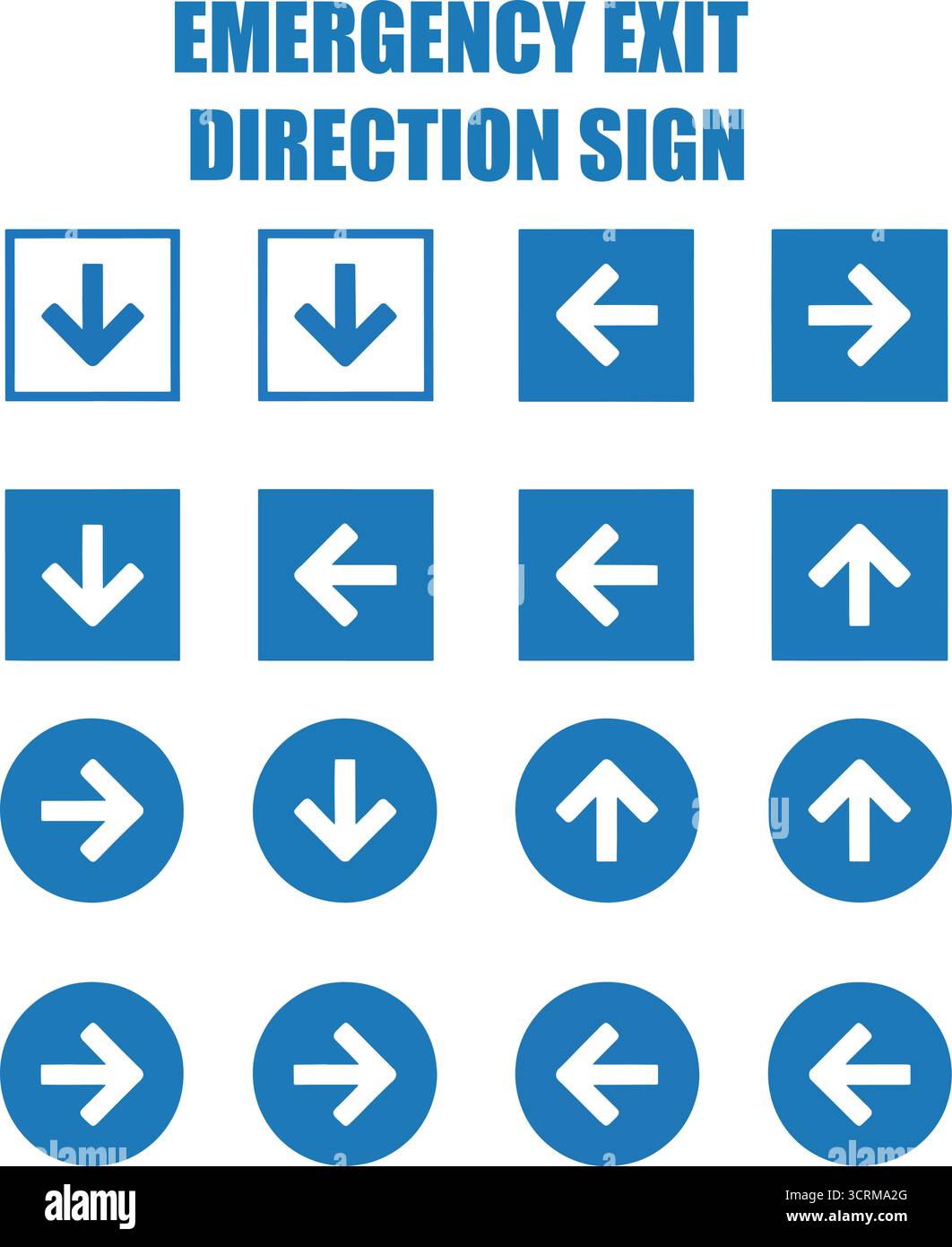 Emergency sign set iso hi-res stock photography and images - Alamy