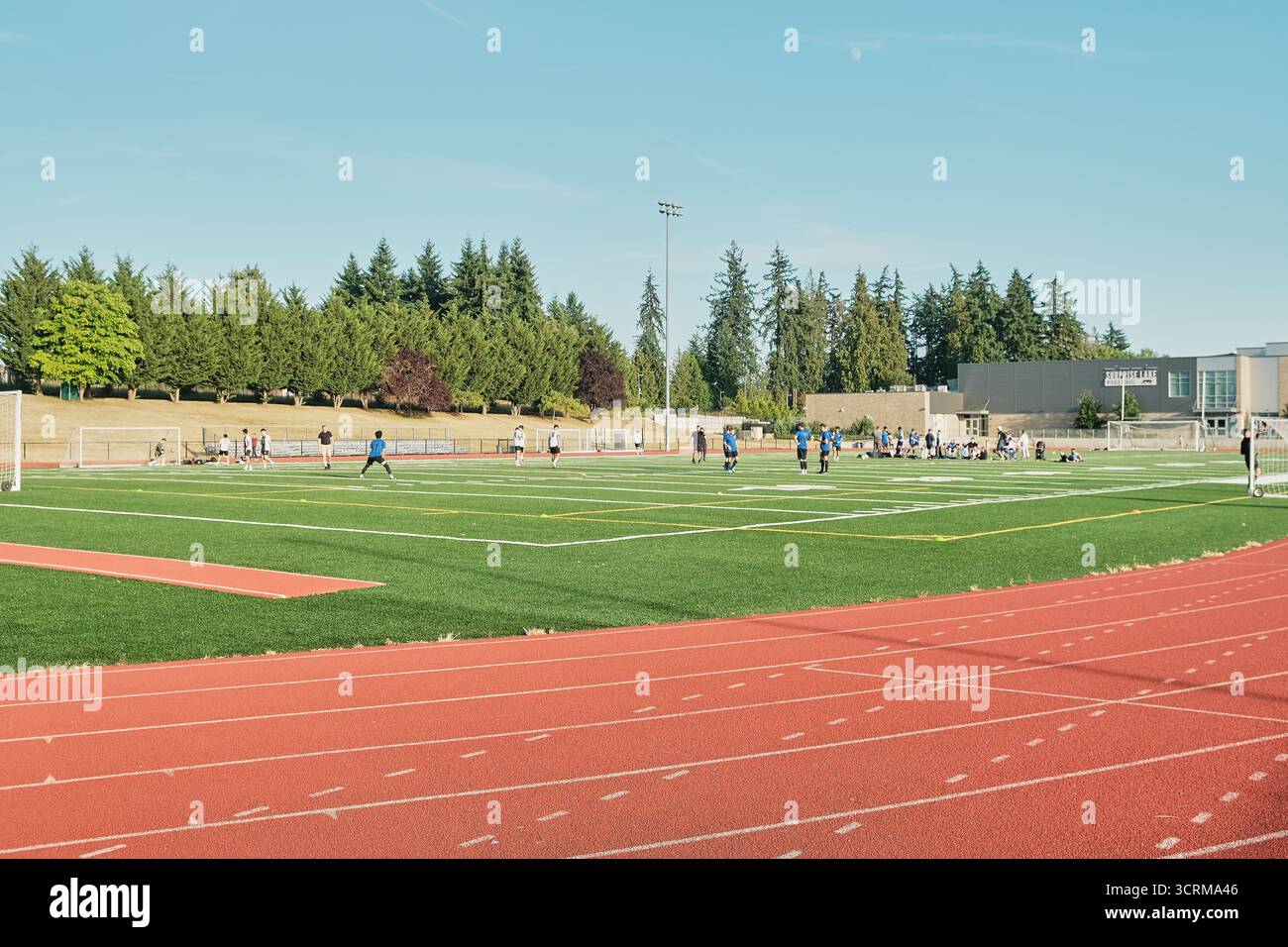 Milton WA USA, July 20, 2025 - Surprise Lake Middle School football ...