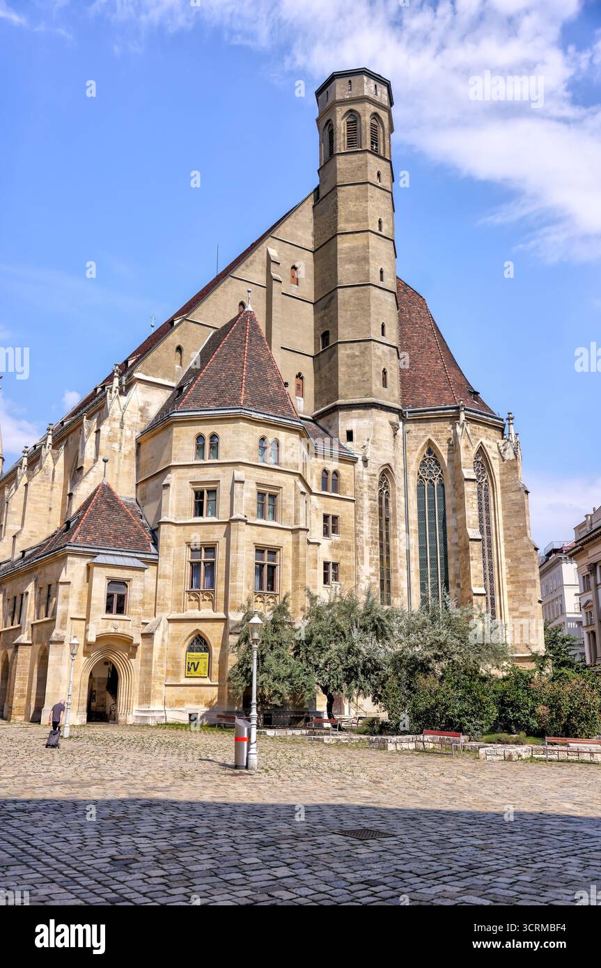 Exterior of the Minoritenkirche, a 14th-century Gothic church located ...