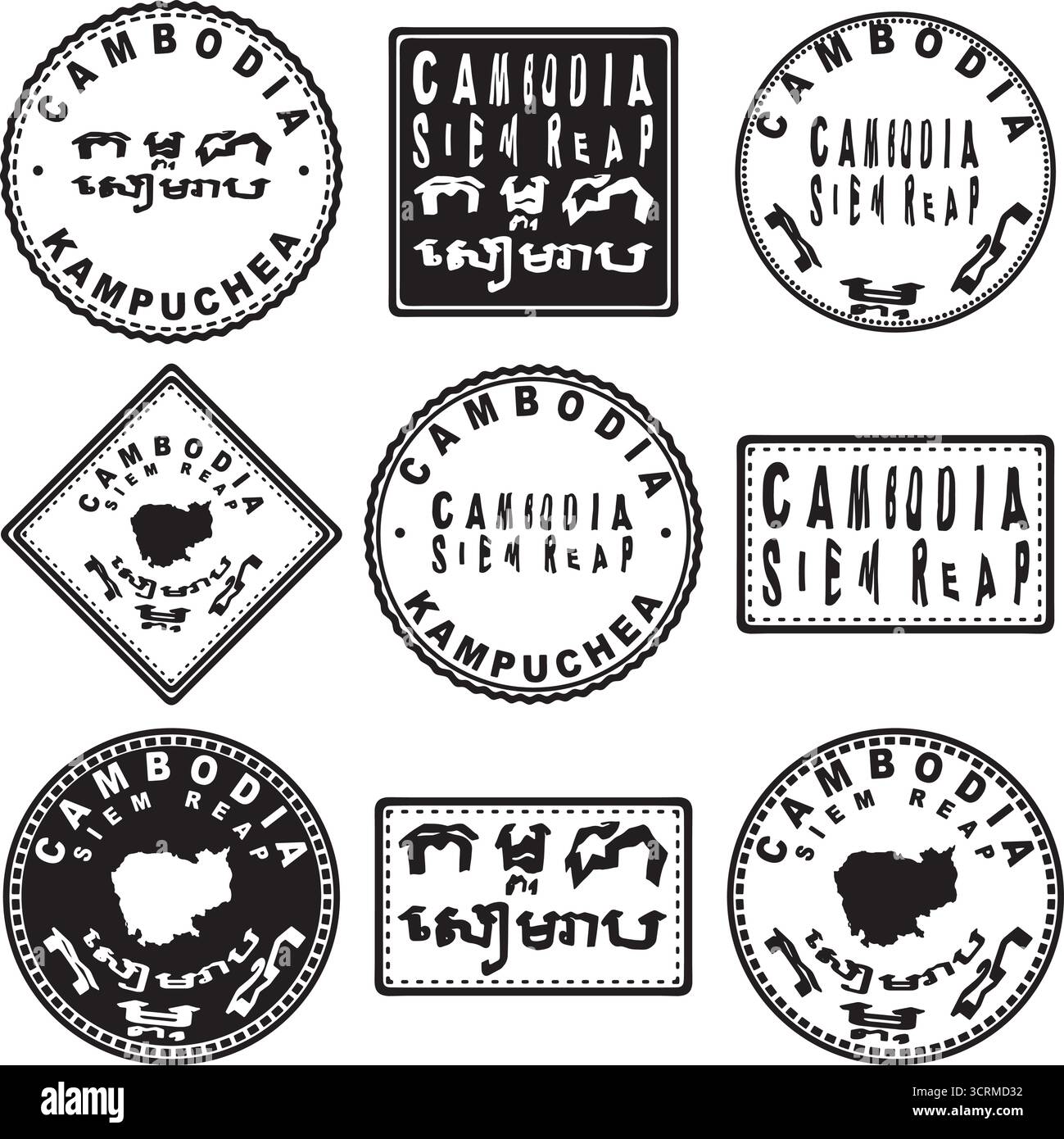 Siem reap map hi-res stock photography and images - Alamy