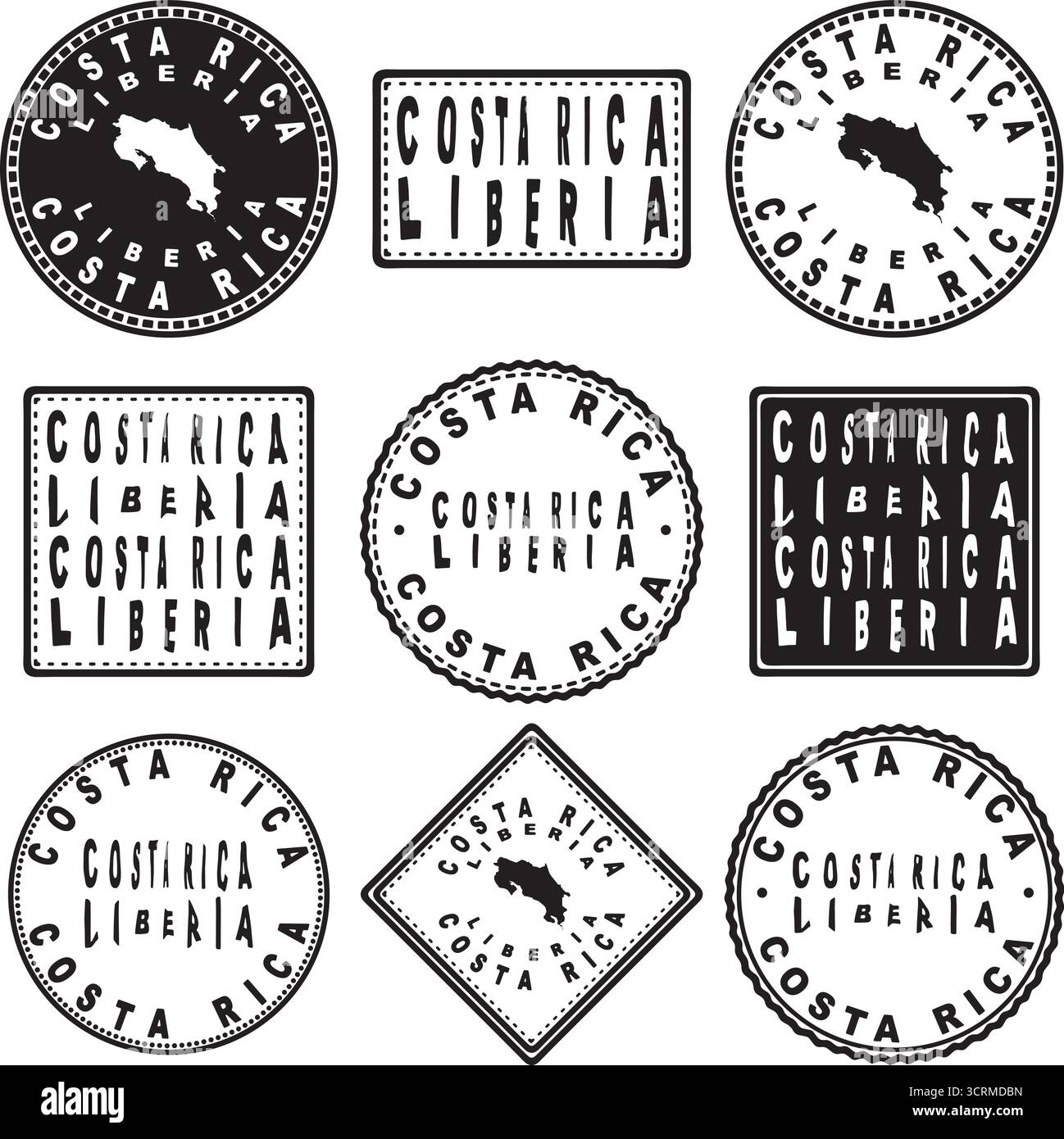 Caribbean sea red round Stock Vector Images - Alamy