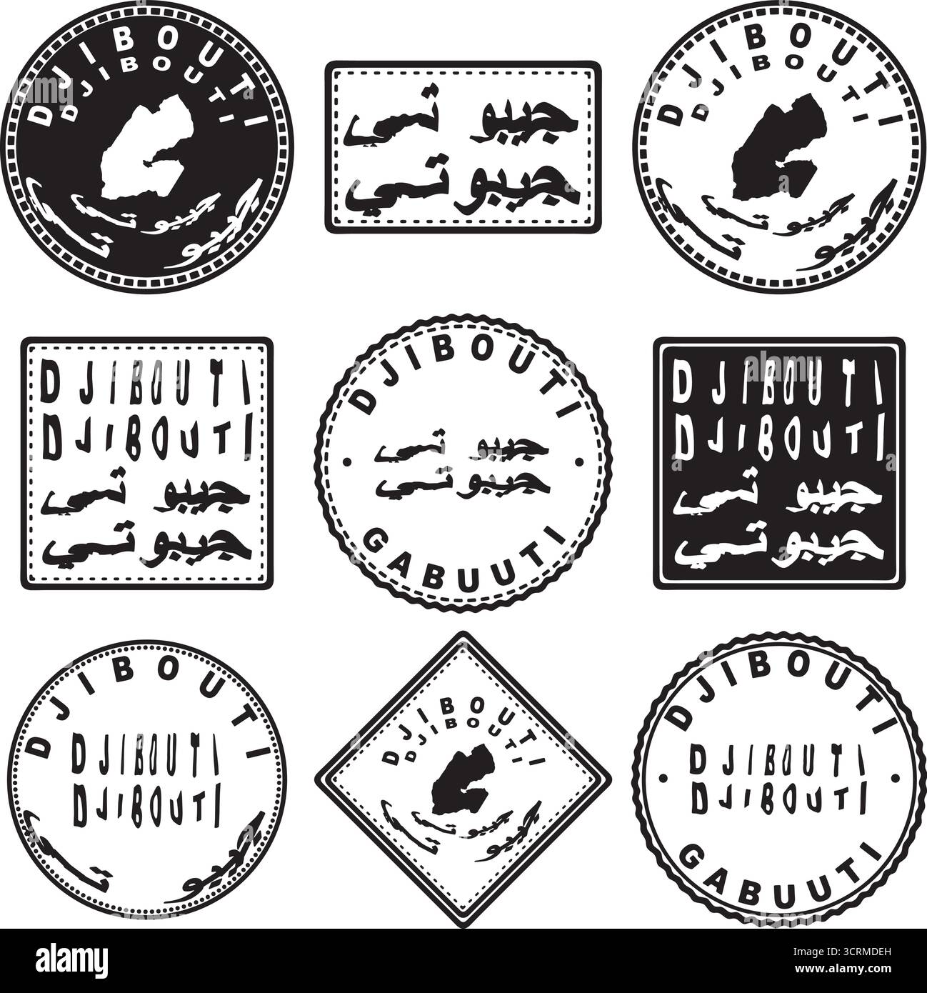 Sea port round design Stock Vector Images - Alamy