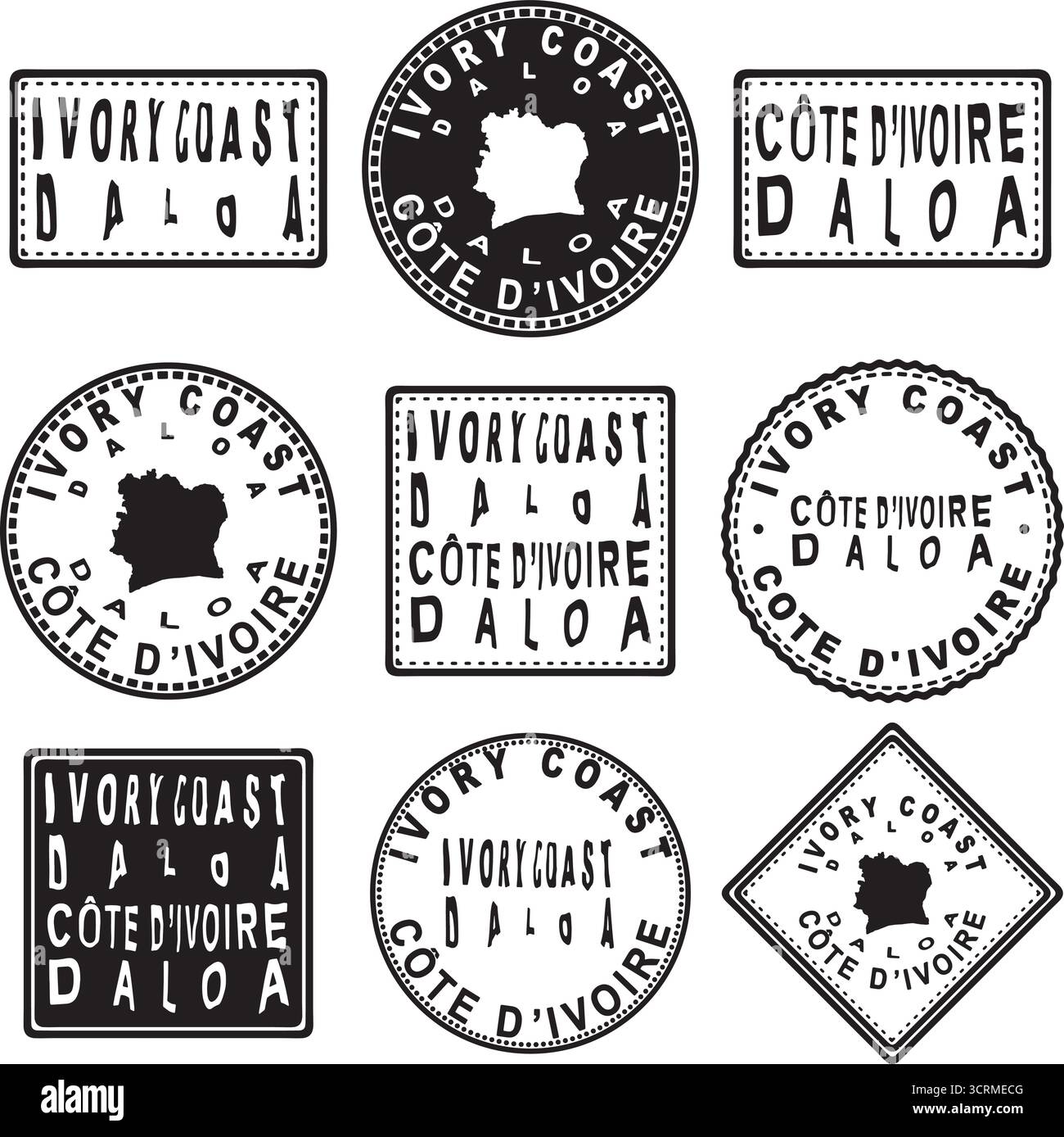 Ivory coast identity Stock Vector Images - Alamy