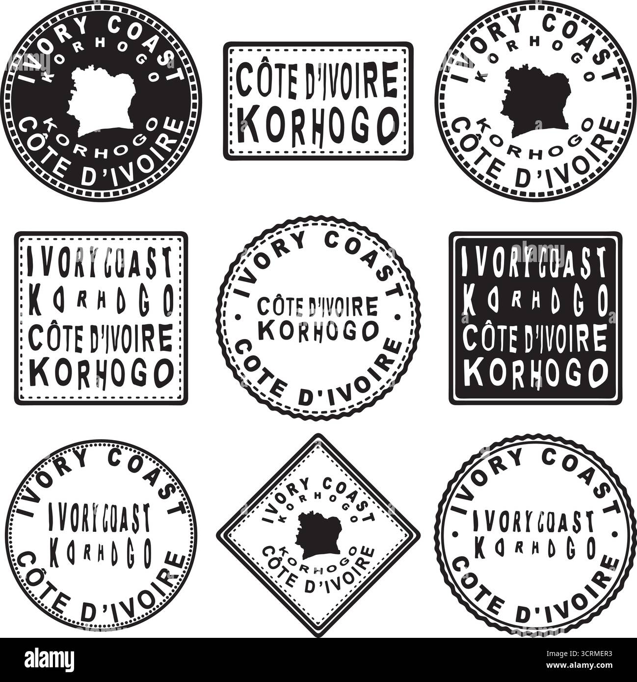 Ivory coast identity Stock Vector Images - Alamy