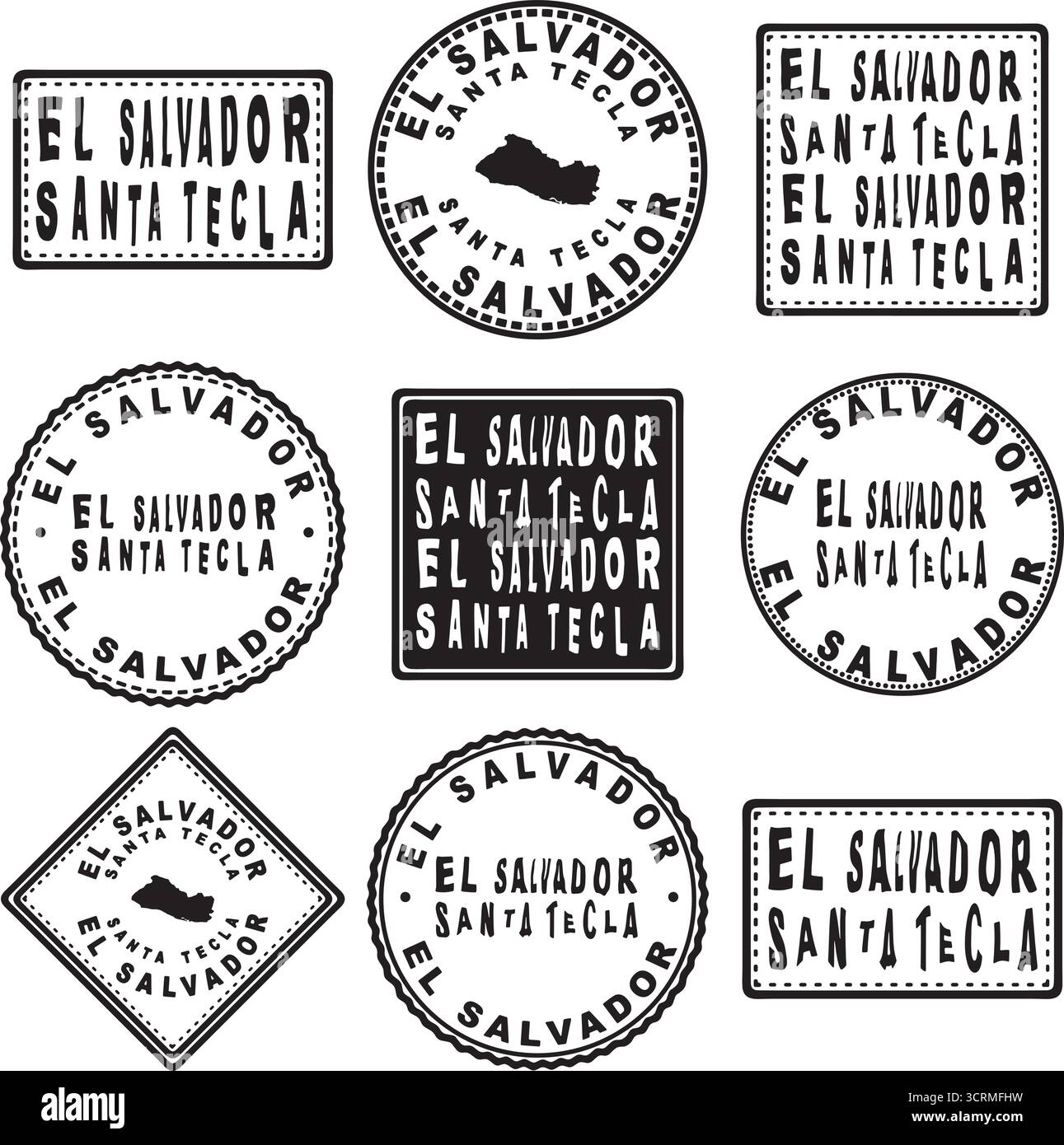 Santa tecla map Cut Out Stock Images & Pictures - Alamy
