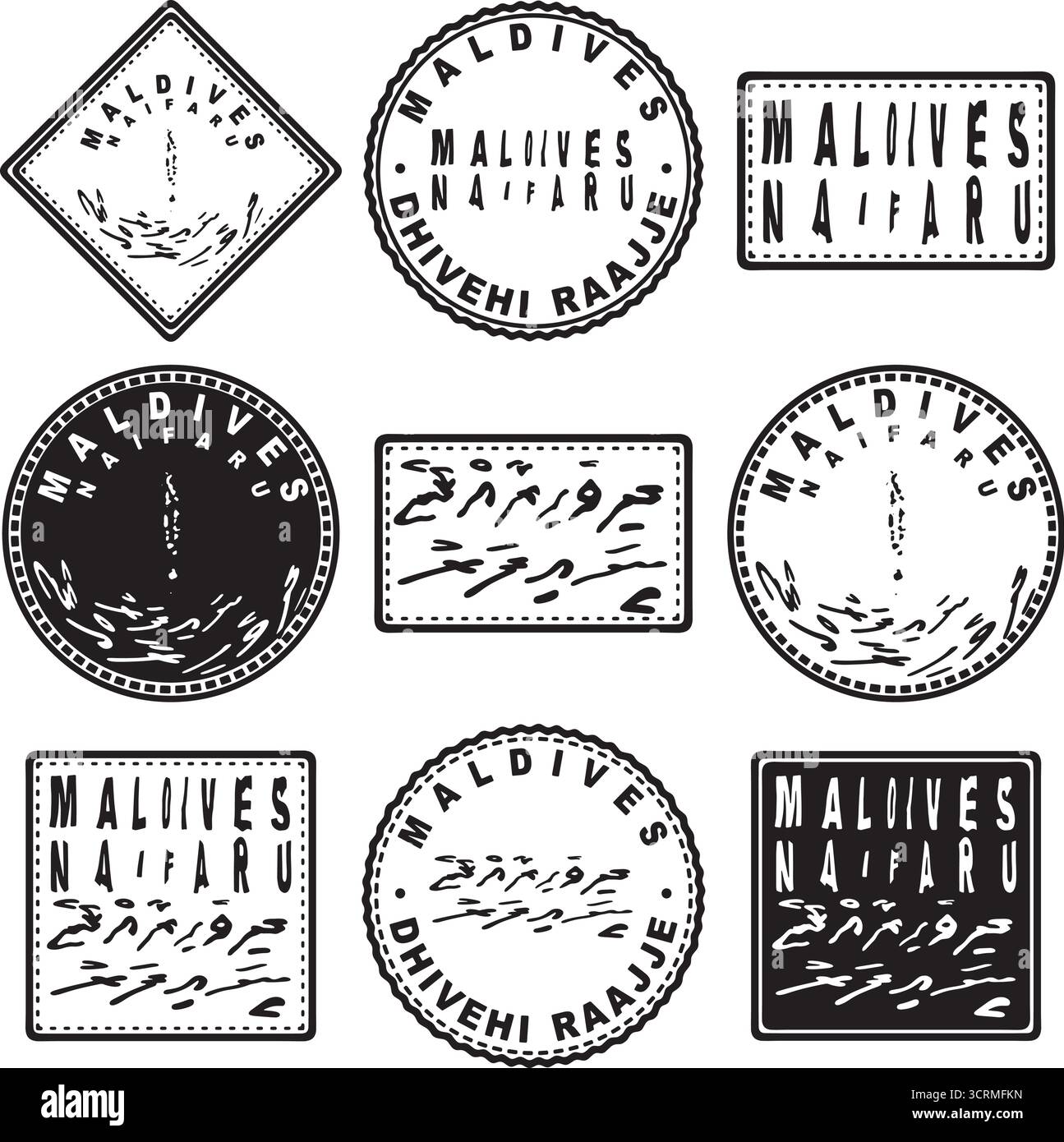 Maldives identity Stock Vector Images - Alamy