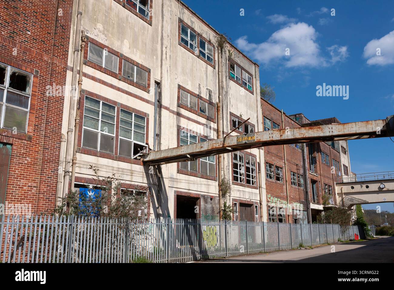 Urban decay: abandoned and derelict Torridge Vale Dairy, closed in 1993 ...
