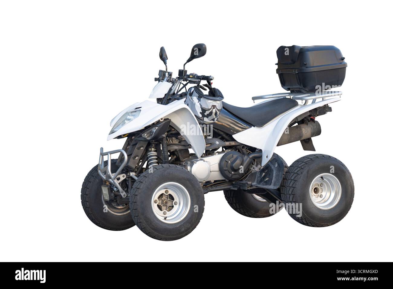 ATV isolated on white background Stock Photo - Alamy