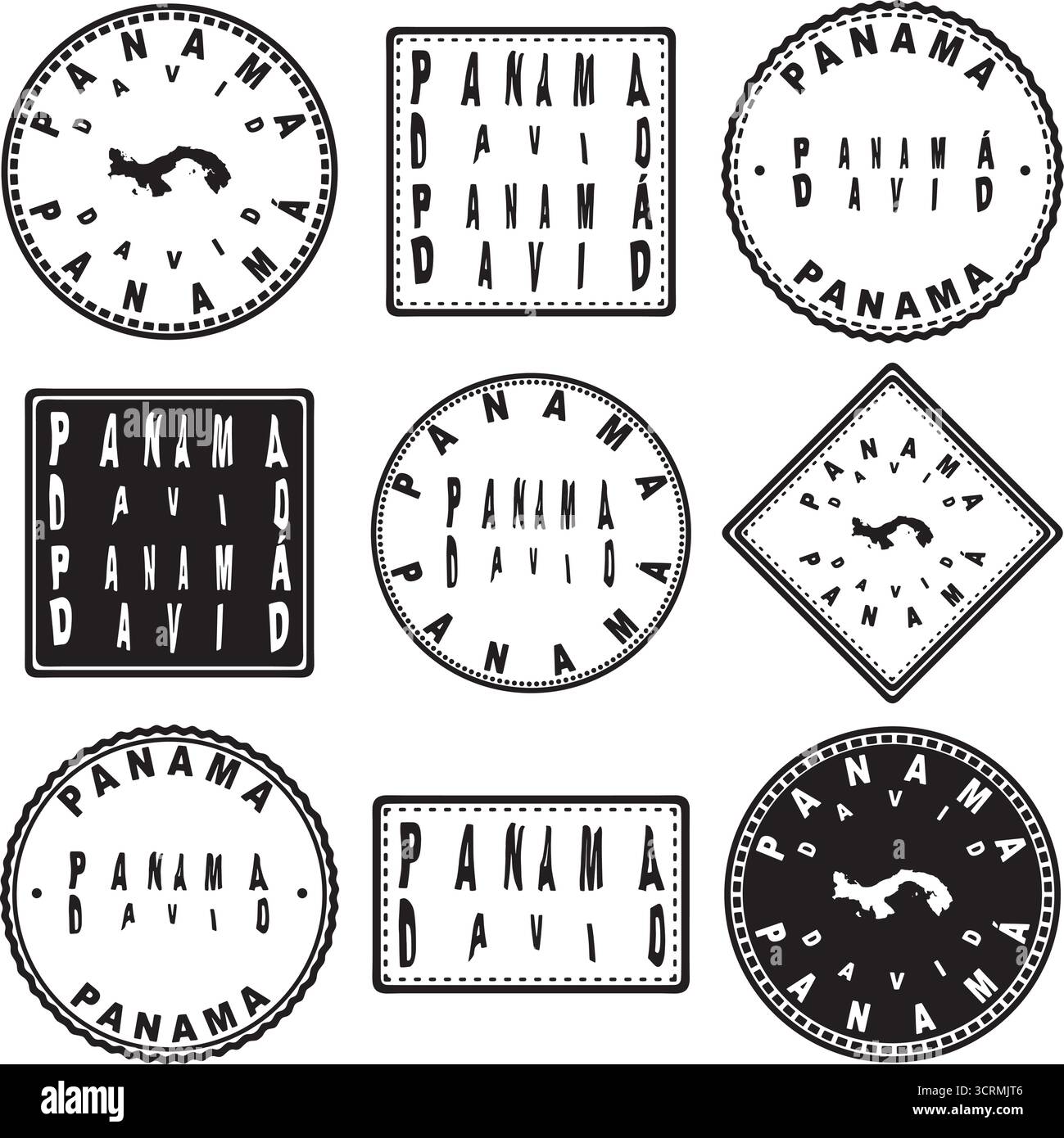 David city map Stock Vector Images - Alamy