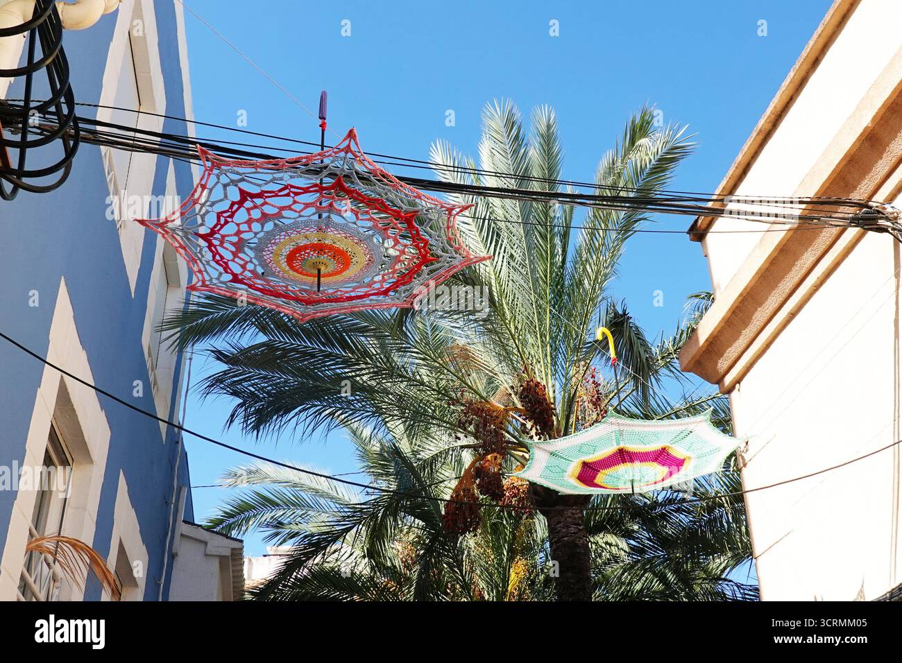 Decorated streets in calpe old town hi-res stock photography and images ...