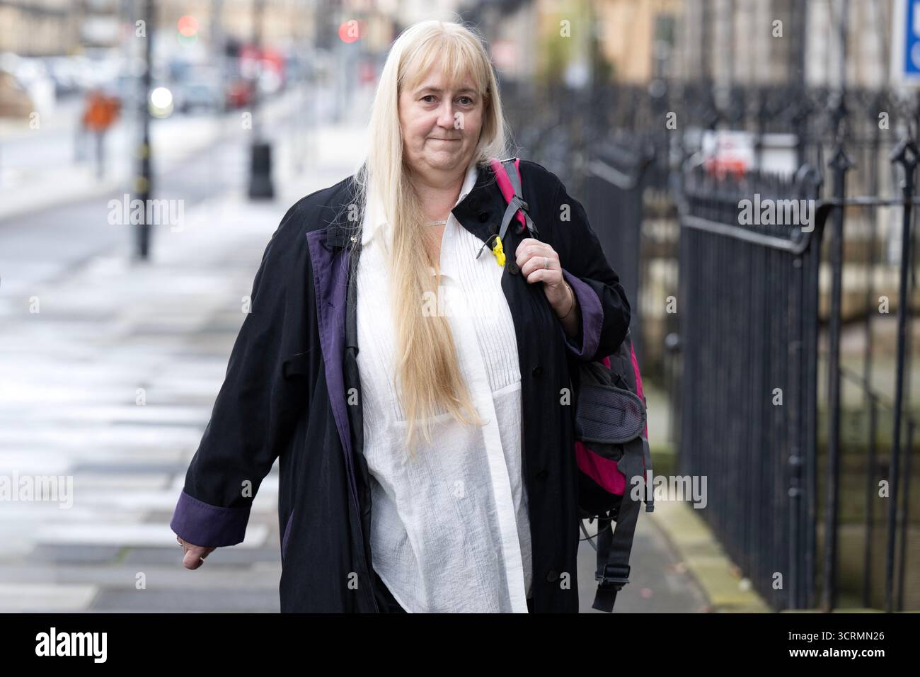 Maria Kelly arrives at the Edinburgh Employment Tribunal building in ...