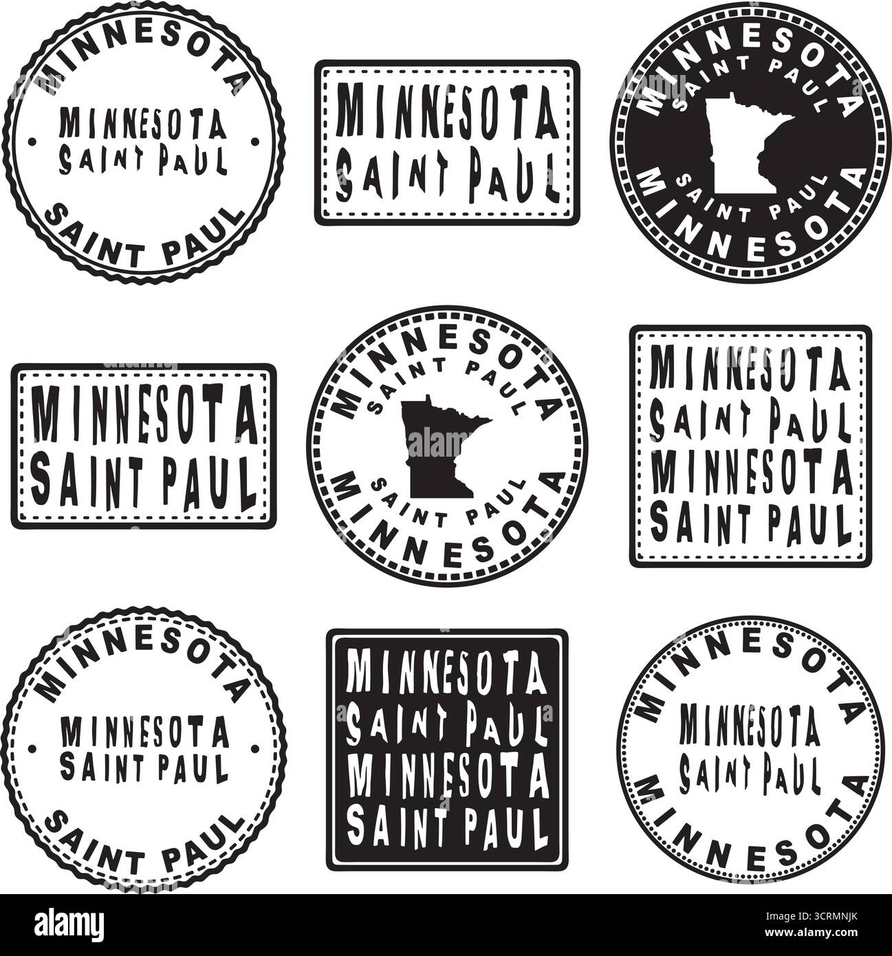 Minnesota gold map Stock Vector Images - Alamy
