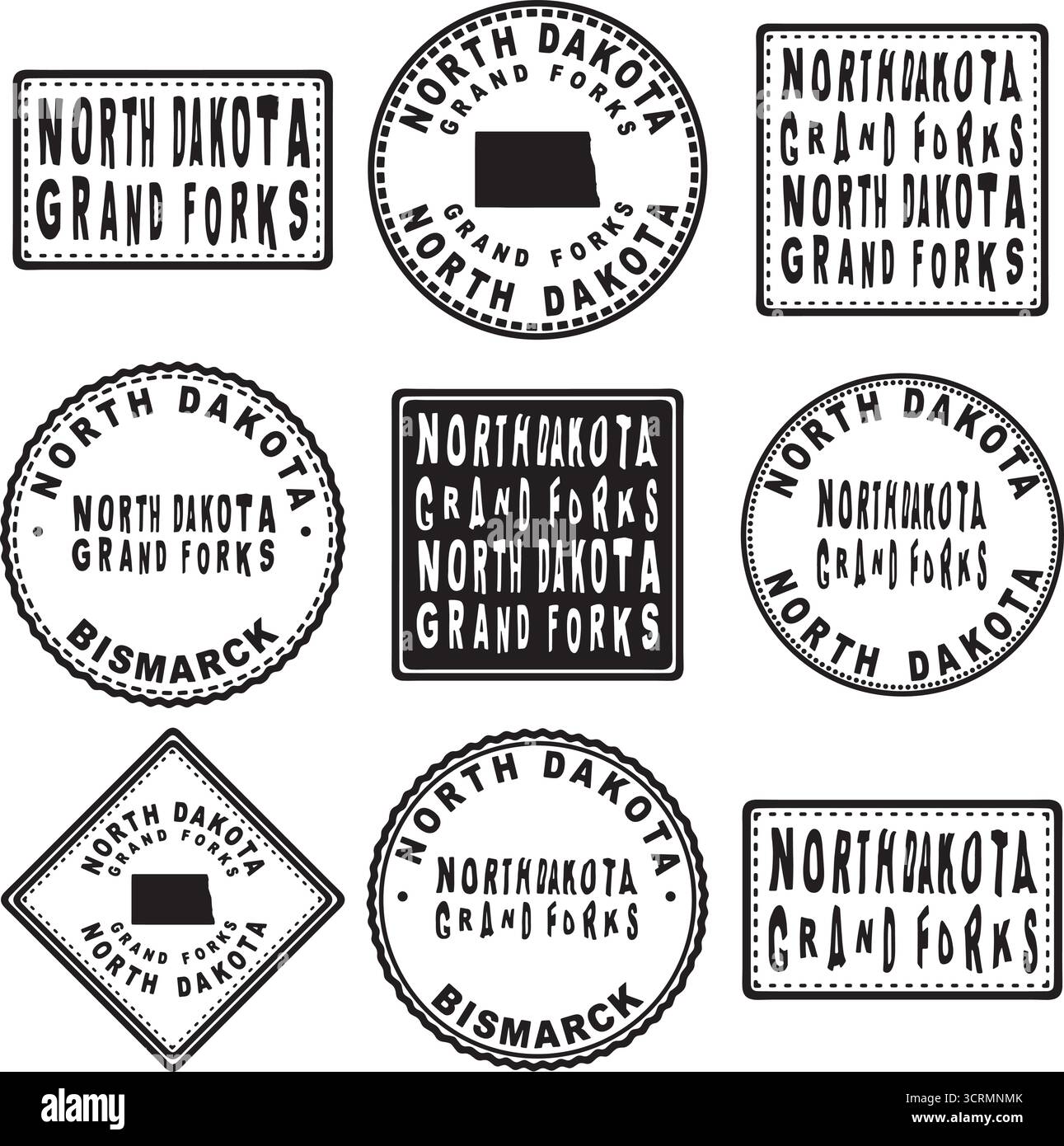 Great forks map hi-res stock photography and images - Alamy