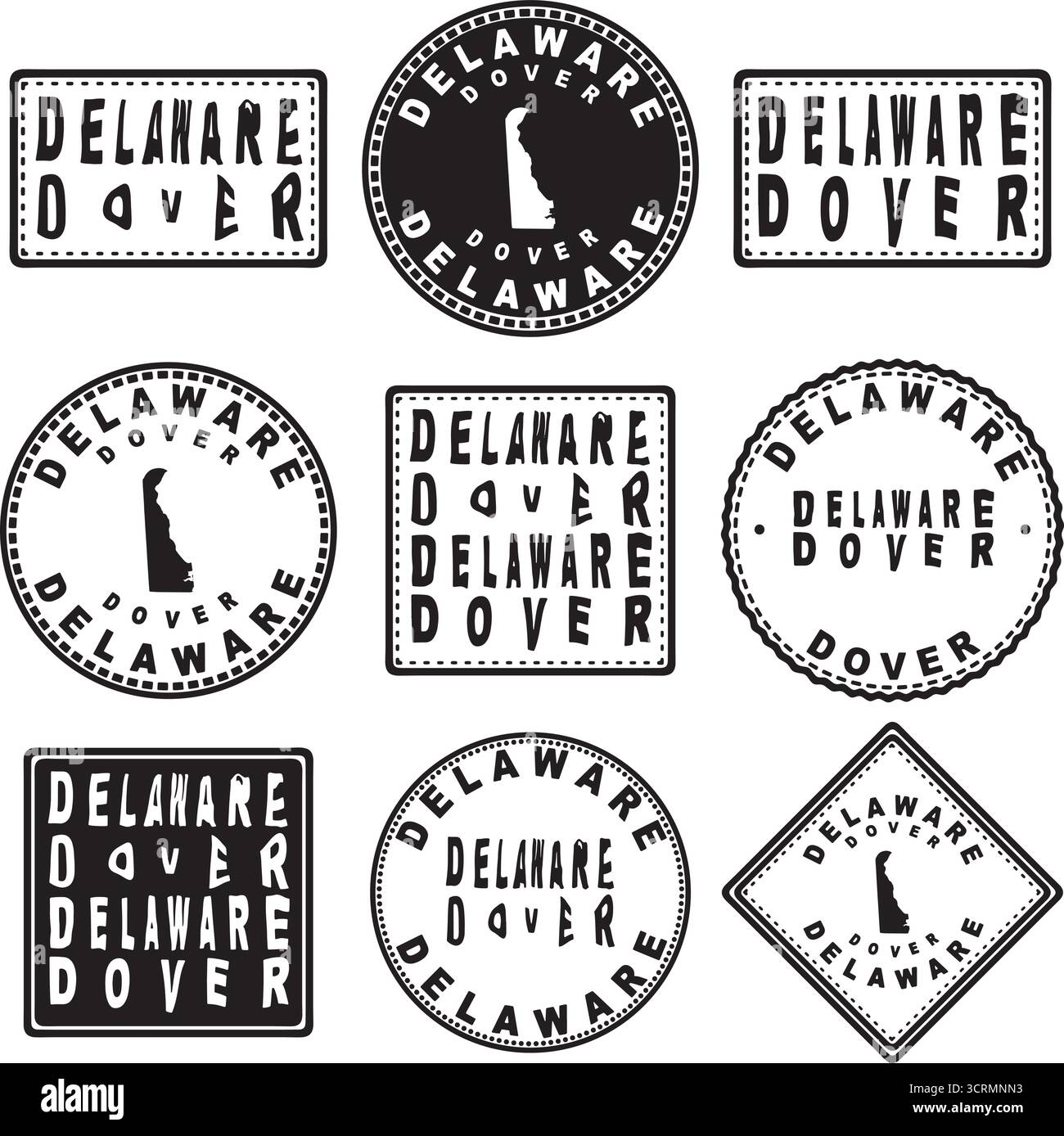 State delaware flag map Cut Out Stock Images & Pictures - Alamy