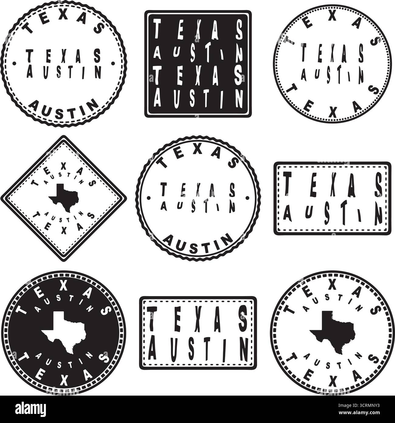 Austin texas usa state Stock Vector Images - Alamy