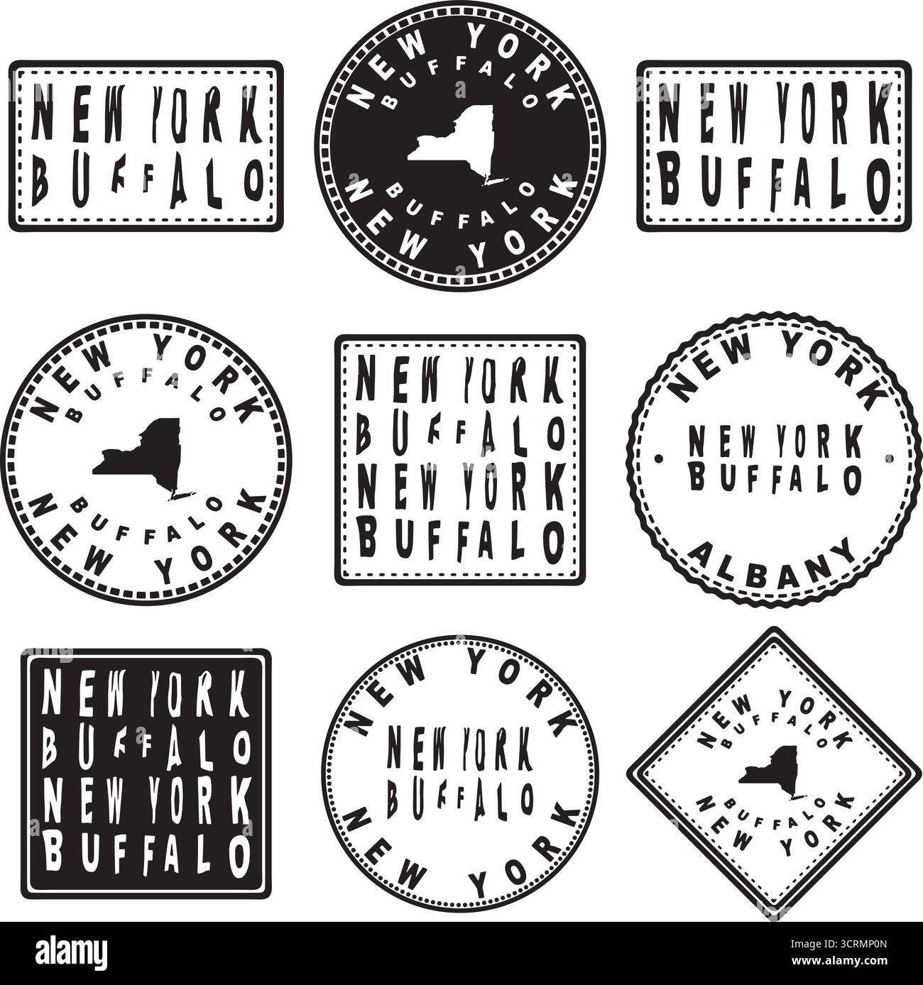 Buffalo tourism Stock Vector Images - Alamy