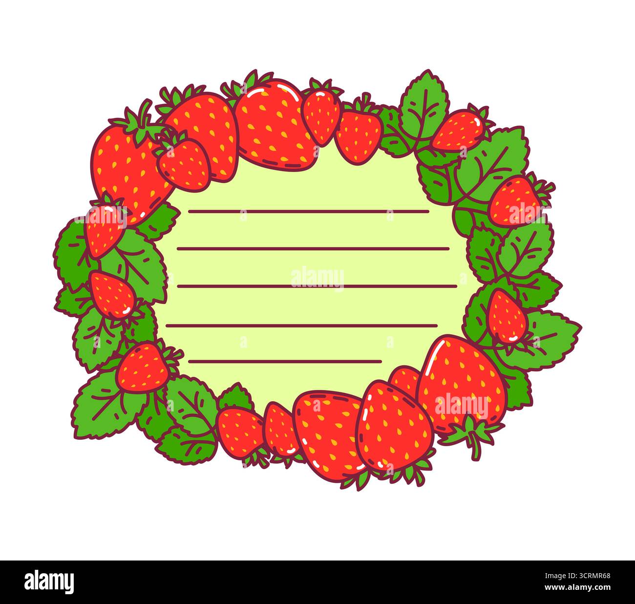 Leaf notebook fruit Stock Vector Images - Alamy