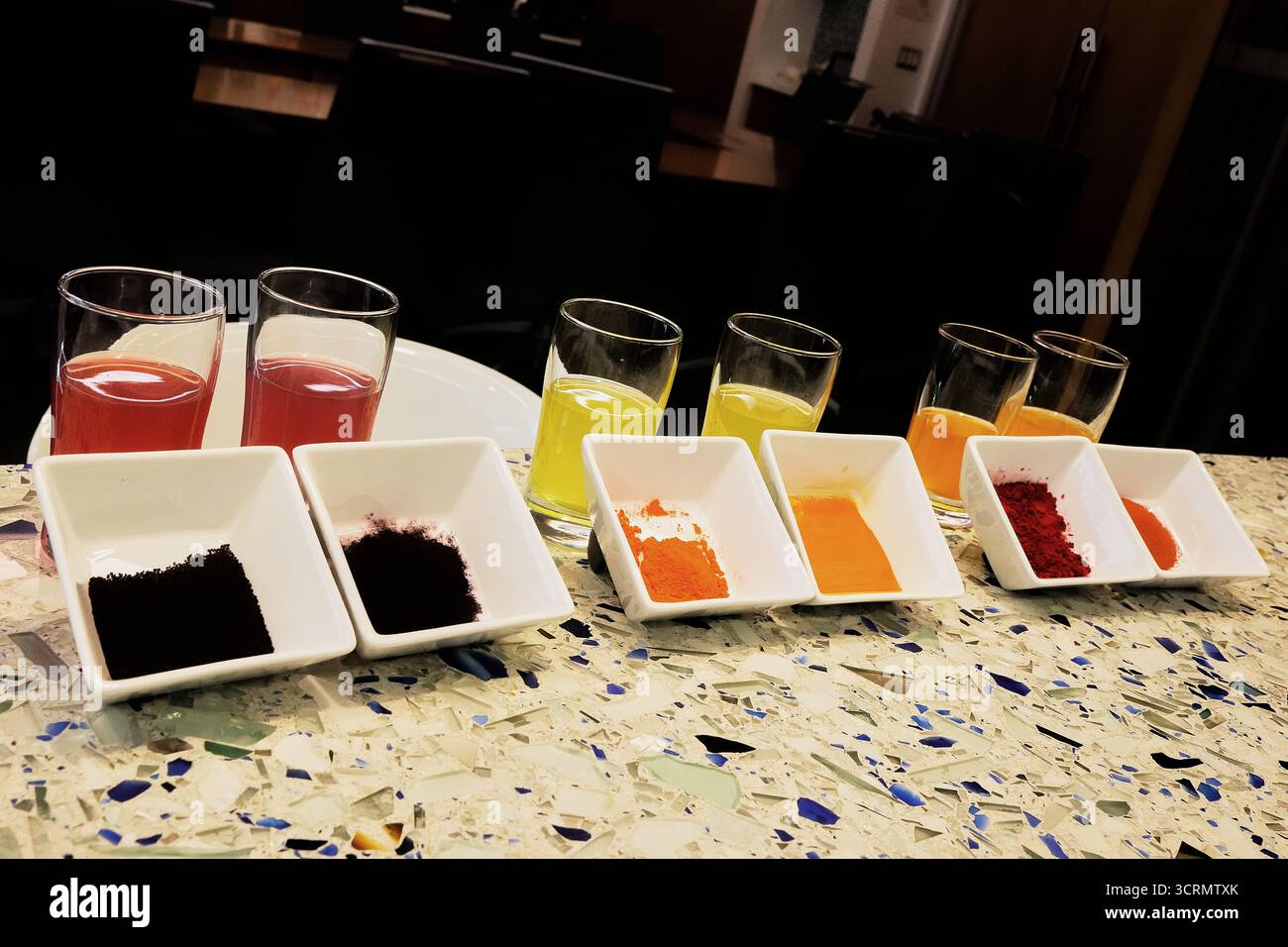 Beverages and colorings are displayed at PepsiCo's R&D Campus, in ...