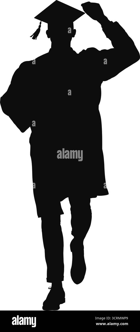 College graduate man in Black and White Stock Photos & Images - Alamy