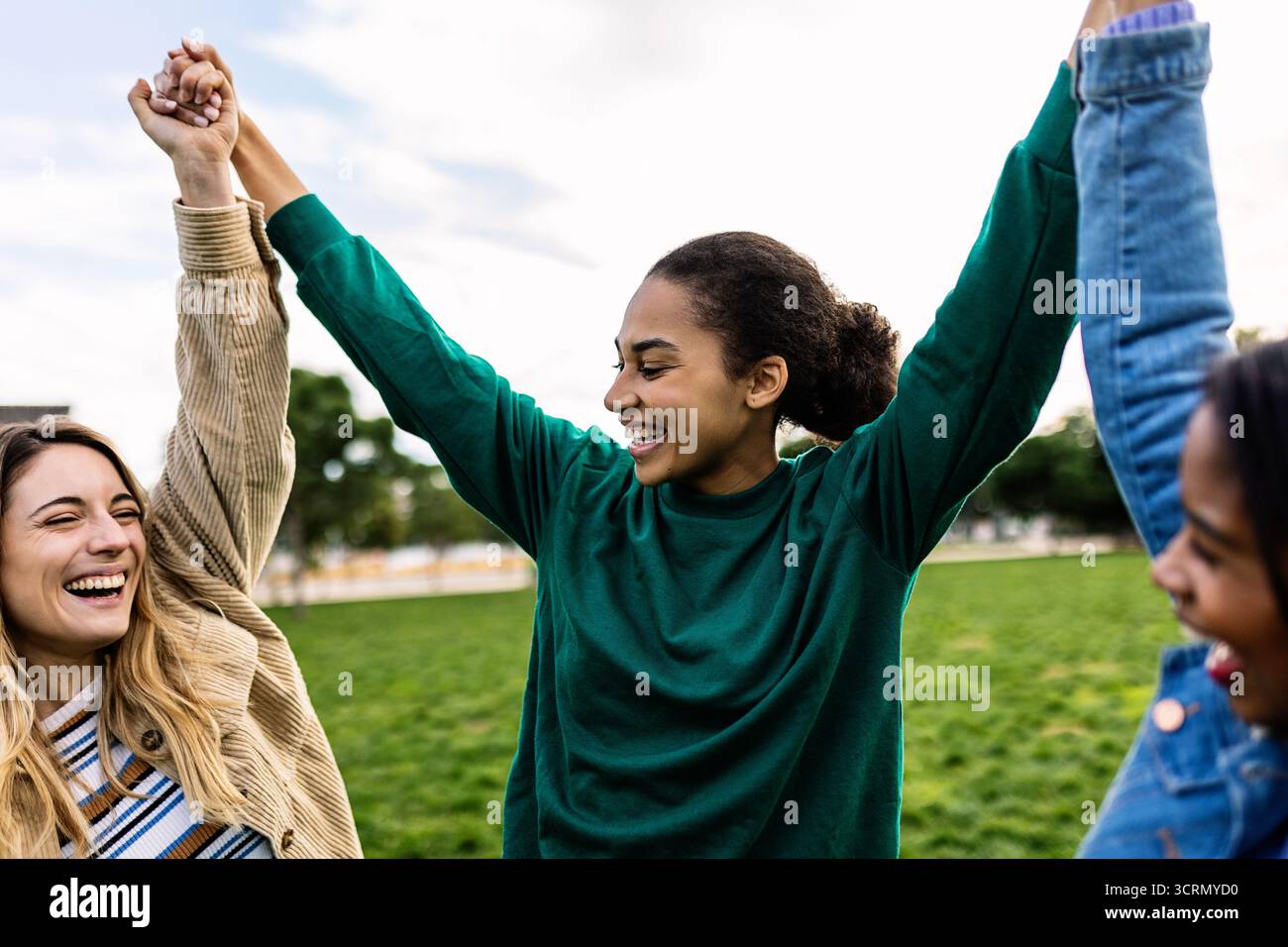 Diverse women friends celebrating hi-res stock photography and images ...
