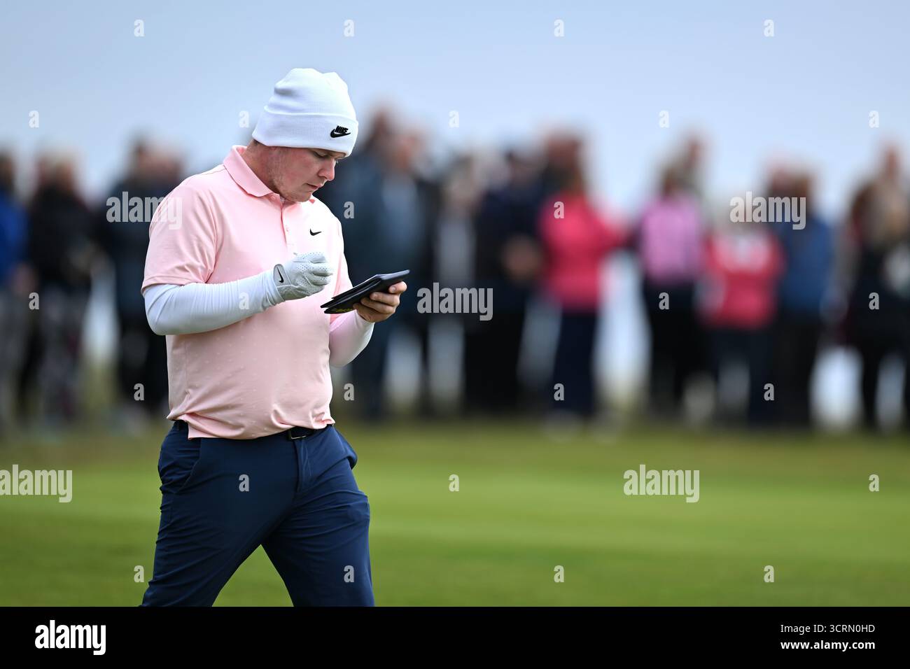 Robert MacIntyre on the 4th tee during day one of the 2025 Alfred ...