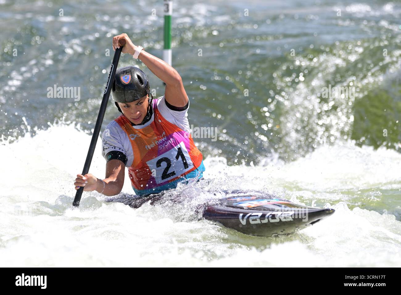 Elena Borghi of Italy compete in the Women's Canoe Semi final during ...